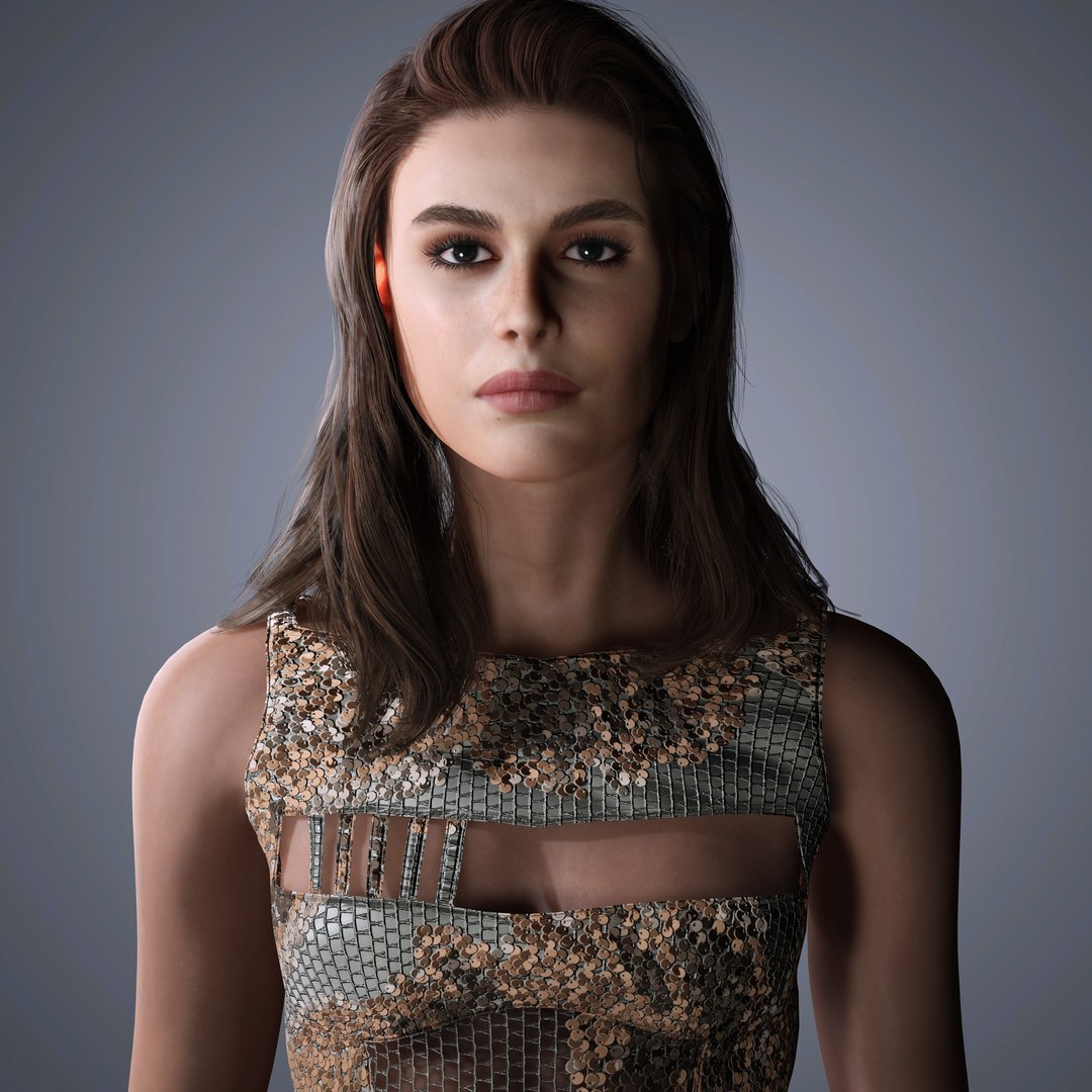 3D Model Kaia Gerber Character 3D Model Low Poly - TurboSquid 2319221