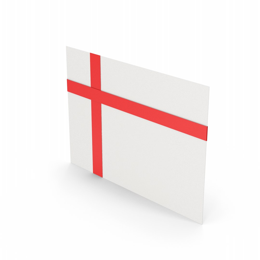 3D Model Letter And Red Ribbon - TurboSquid 2271652