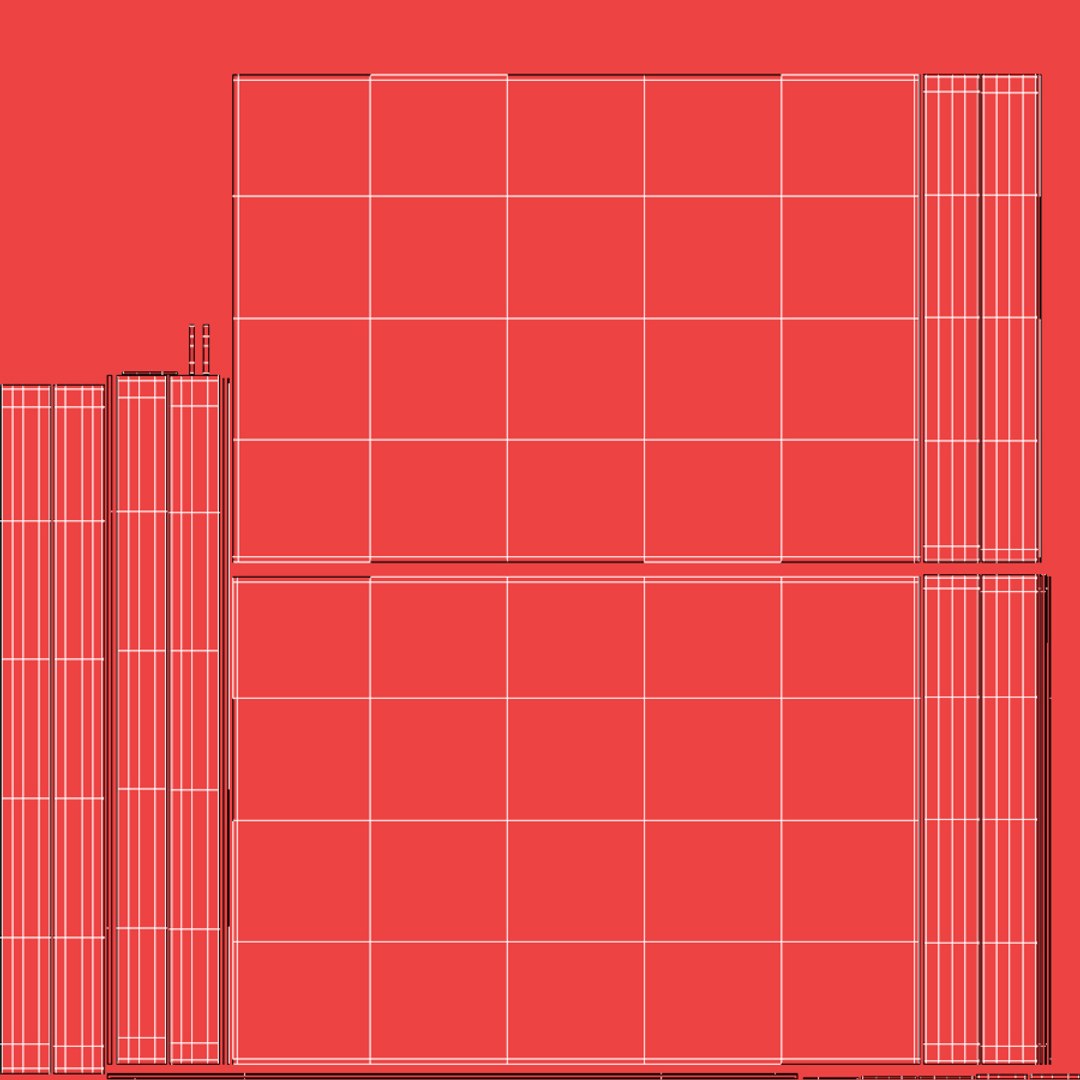 3D Model Letter And Red Ribbon - TurboSquid 2271652