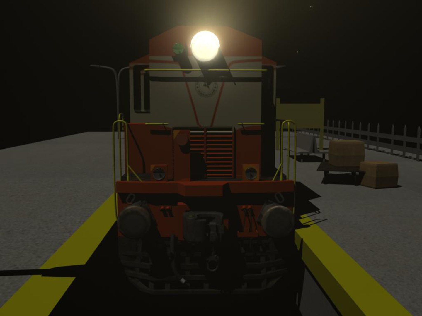 Wdm2 Locomotive 3d Model