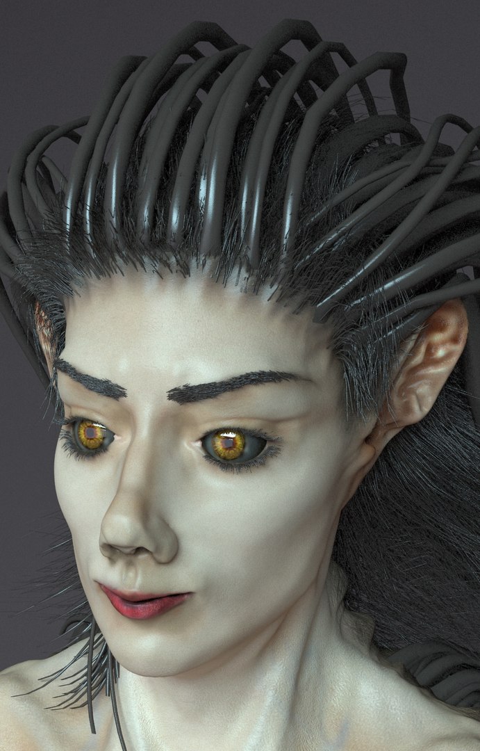 3D Female Werewolf Hedgehog Model - TurboSquid 1519527