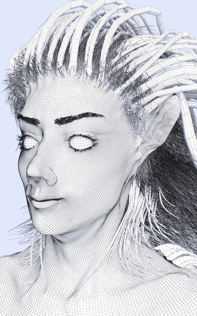 3D Female Werewolf Hedgehog Model - TurboSquid 1519527