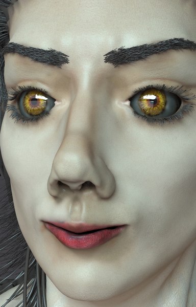 3D female werewolf hedgehog model - TurboSquid 1519527