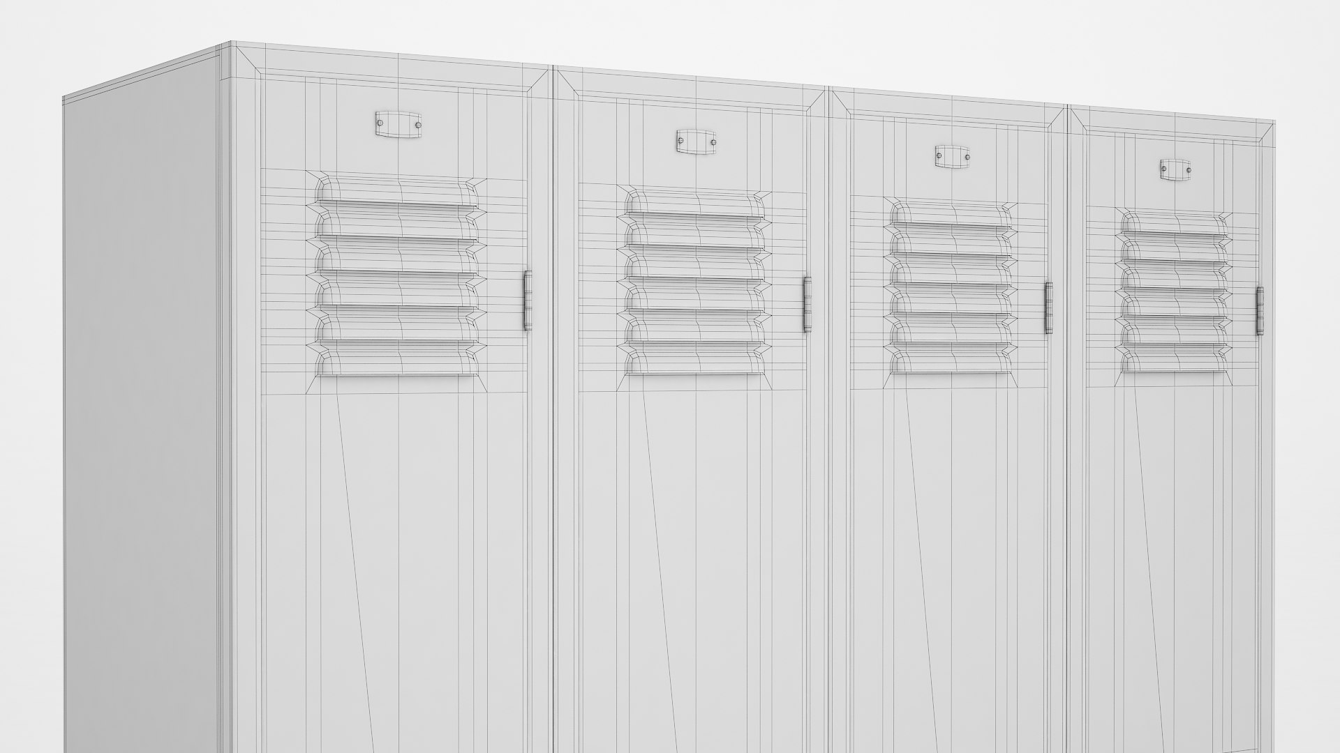 School Lockers Lock Model - TurboSquid 1452676