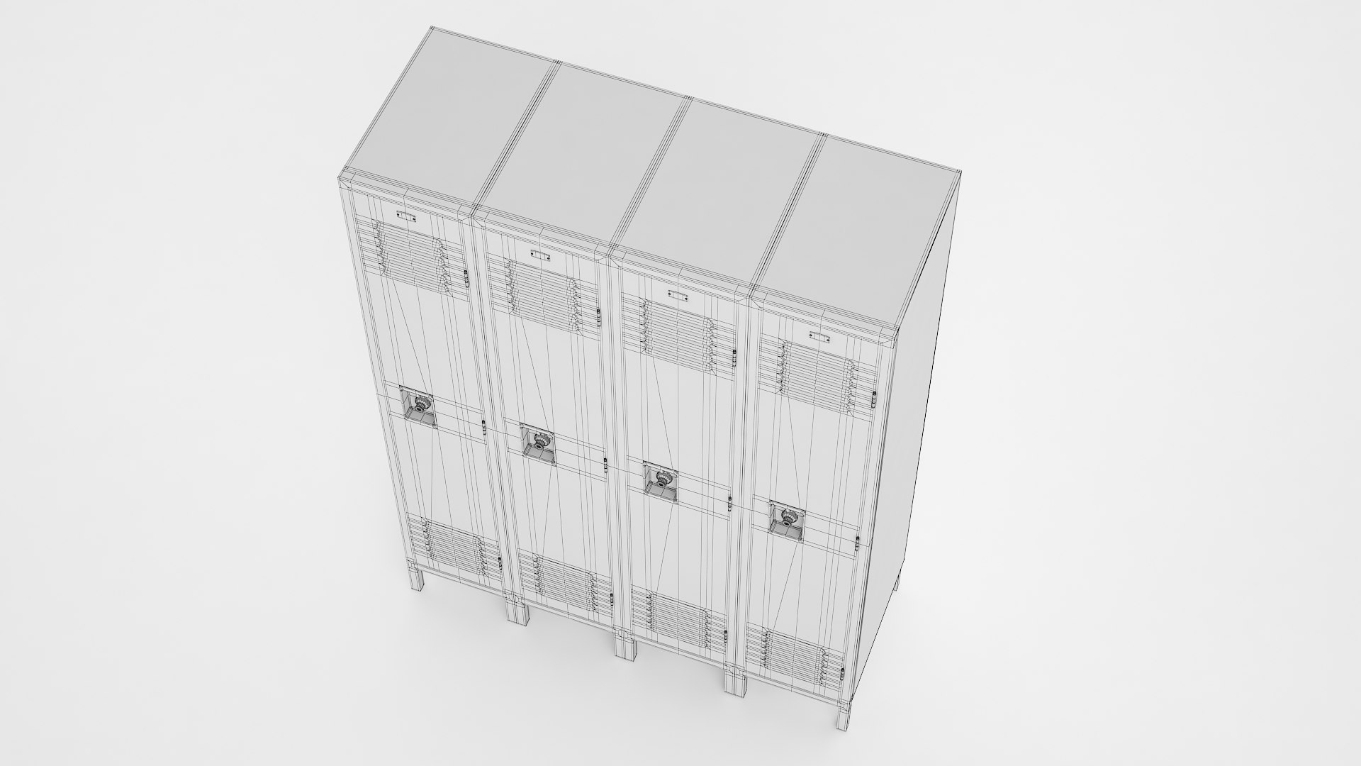 School Lockers Lock Model - TurboSquid 1452676