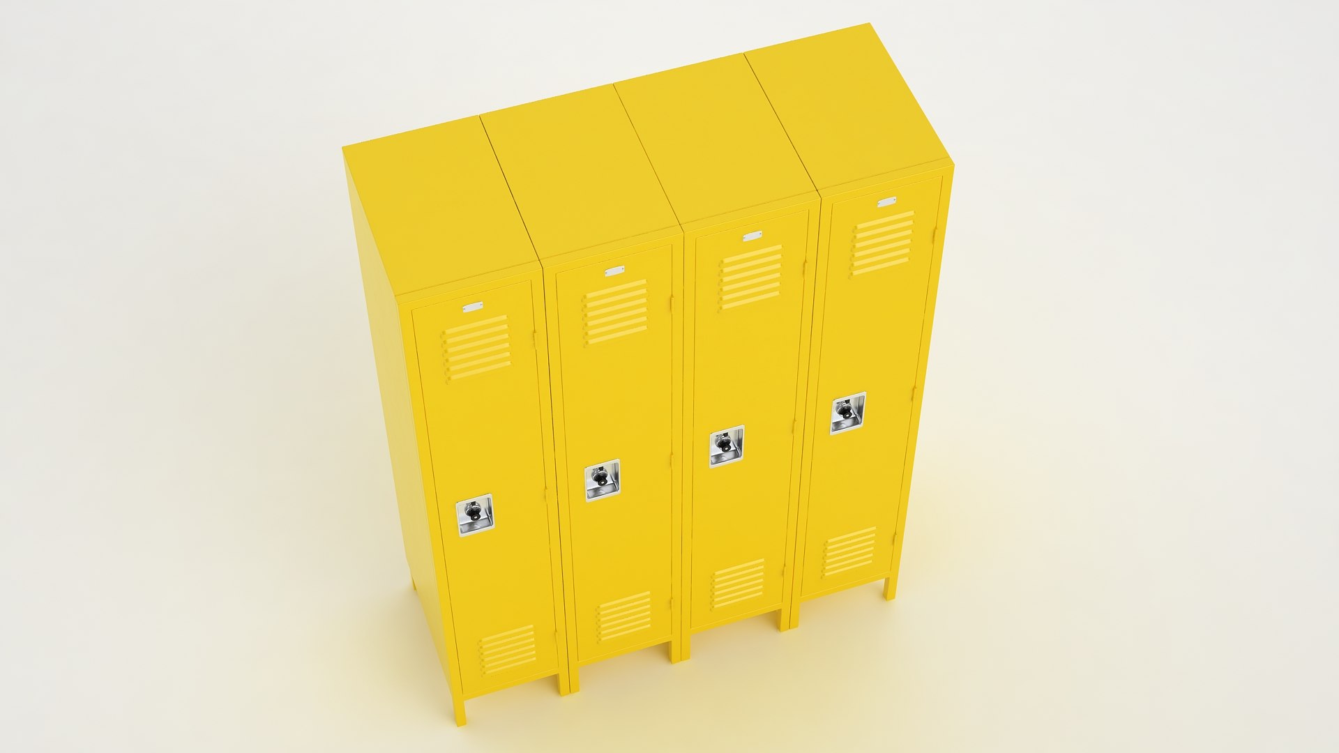 School Lockers Lock Model - TurboSquid 1452676
