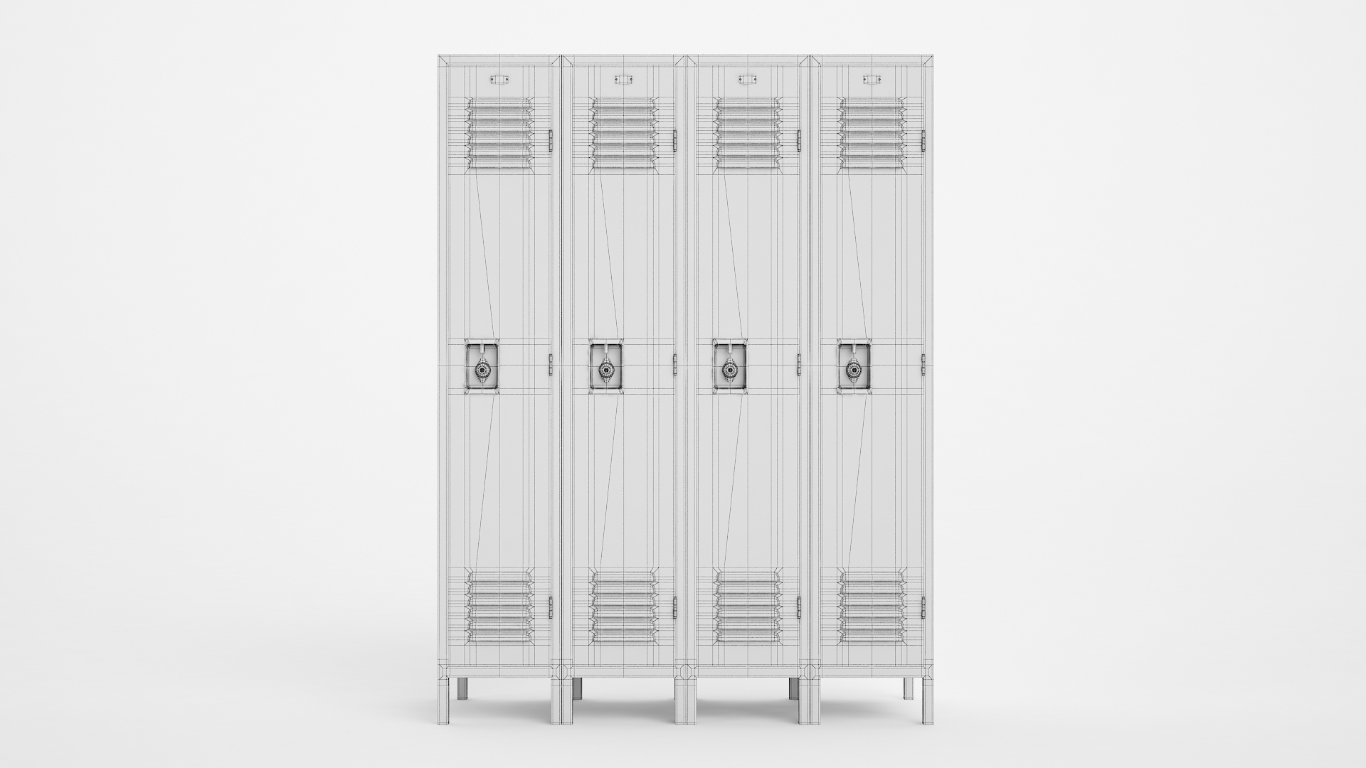 School Lockers Lock Model - TurboSquid 1452676