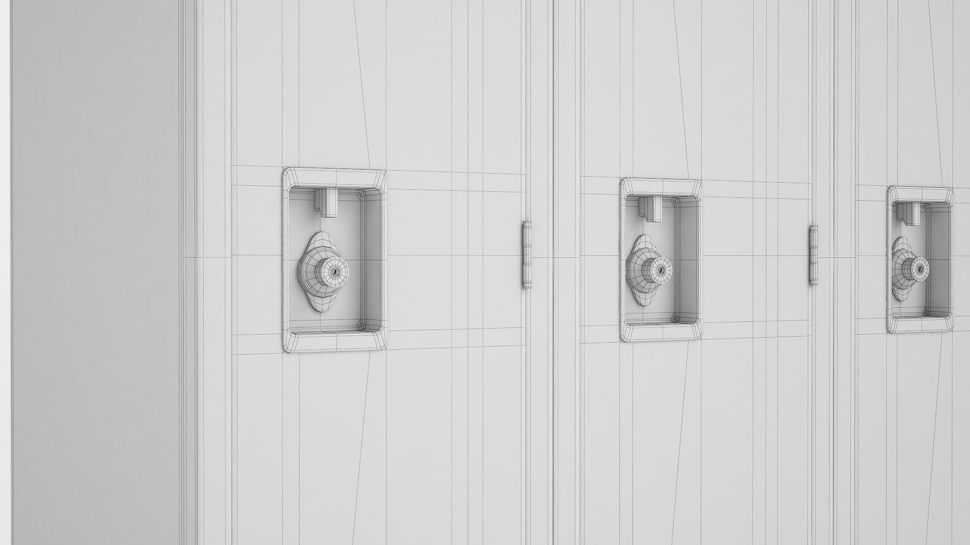 School Lockers Lock Model - TurboSquid 1452676