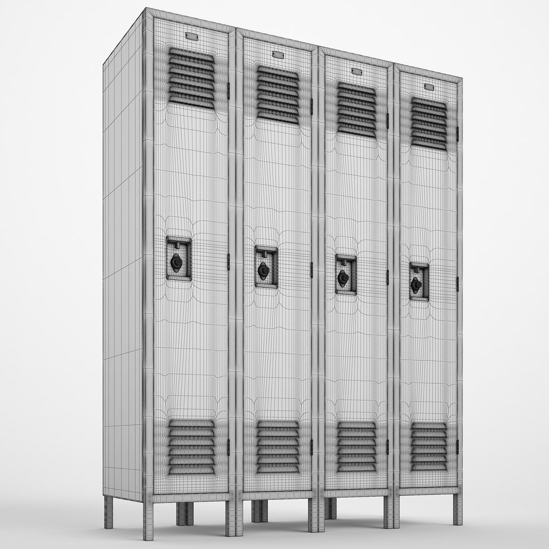 School Lockers Lock Model - TurboSquid 1452676