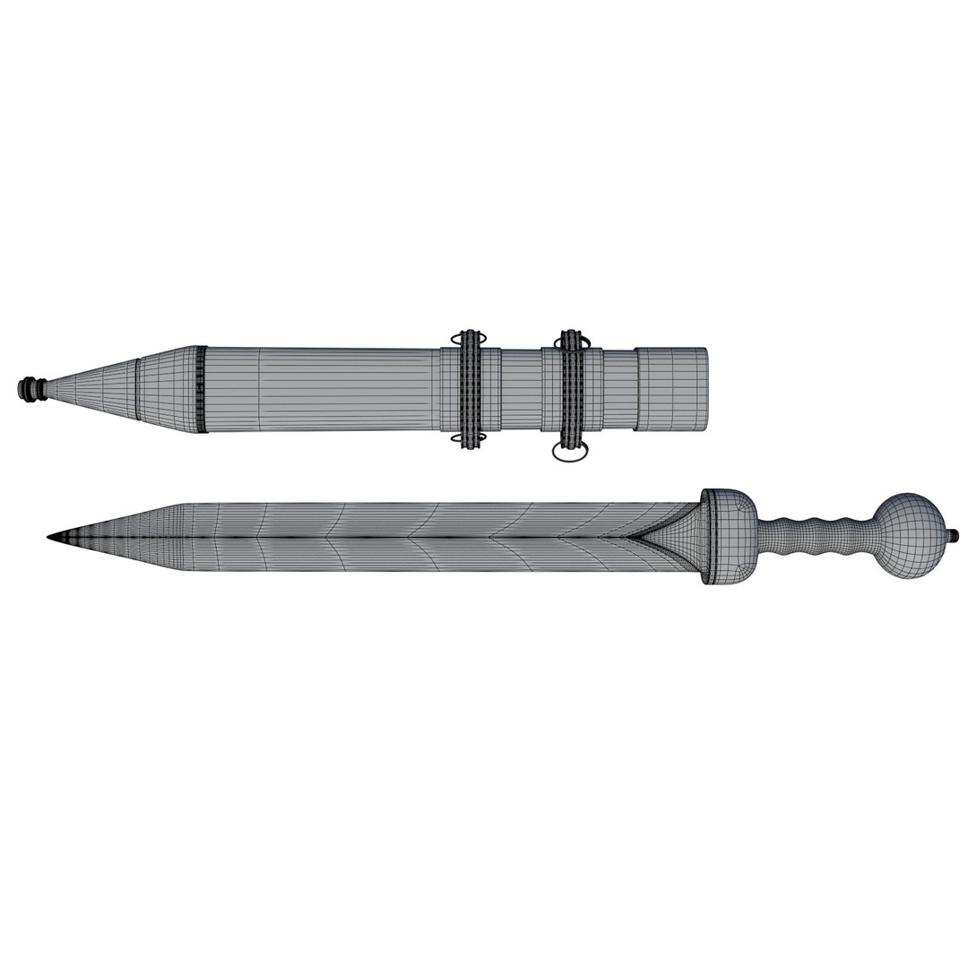 3d model roman gladius