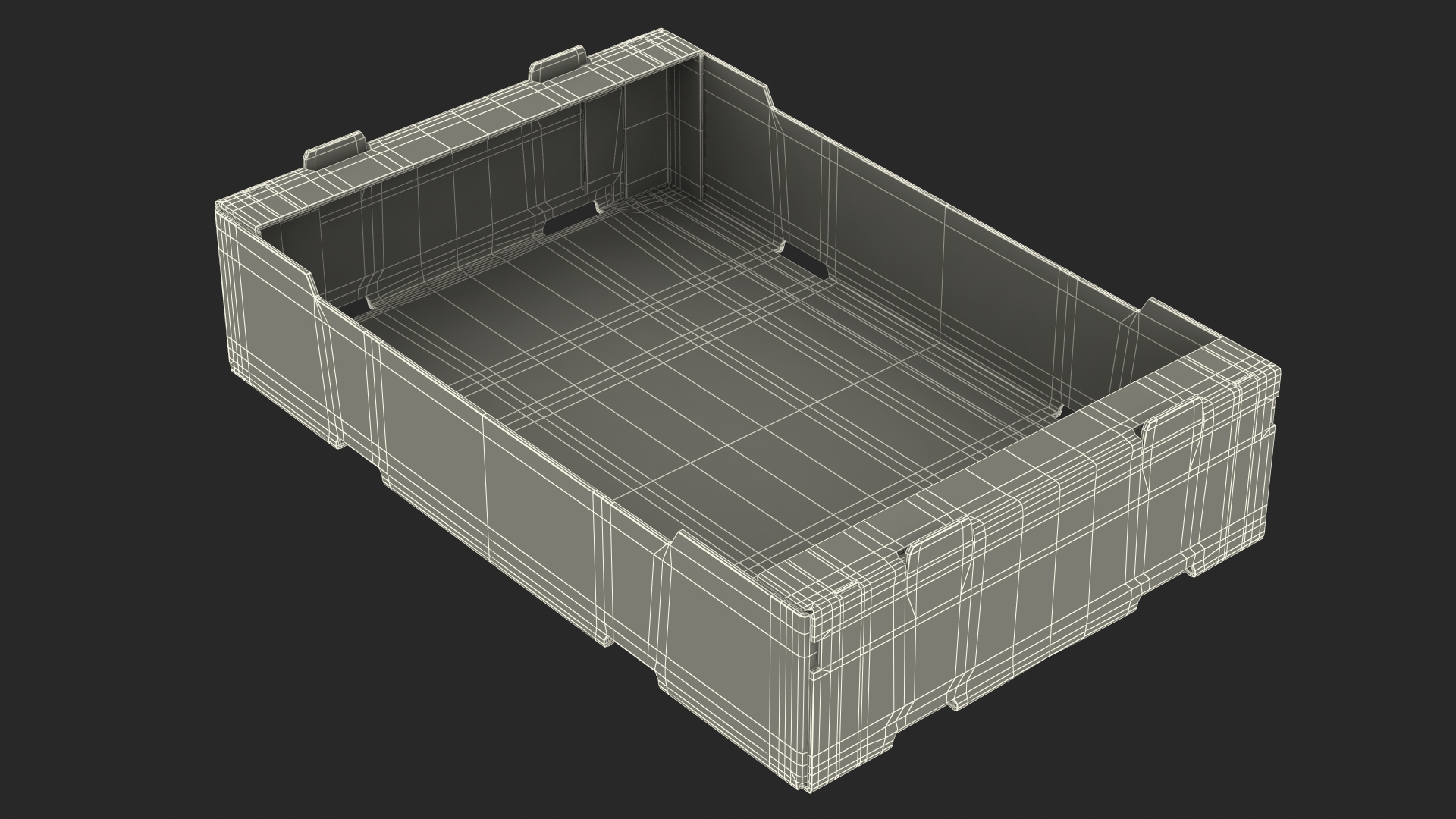 Stackable Corrugated Cardboard Fruit Tray Black 3D Model - TurboSquid ...