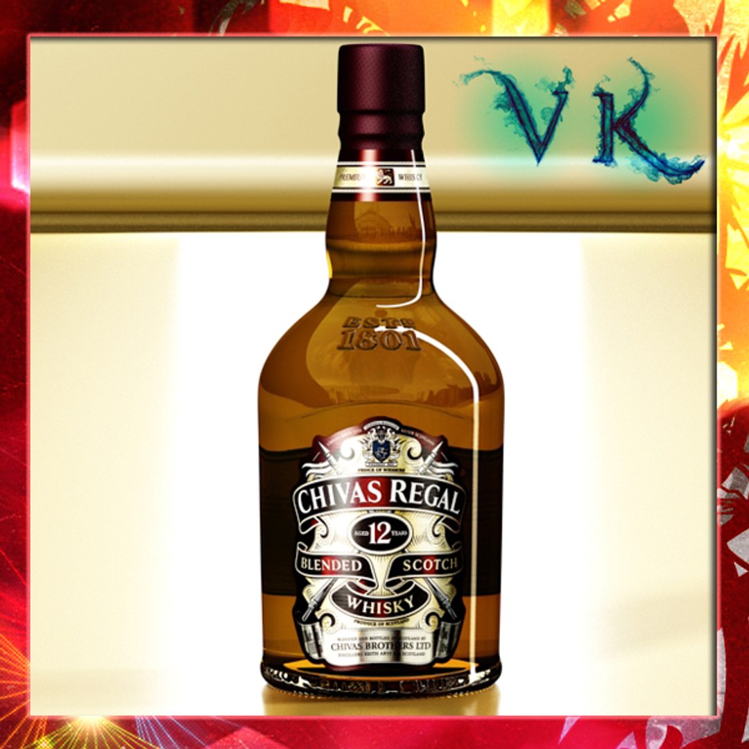 Max Photorealistic Liquor Bottle Chivas