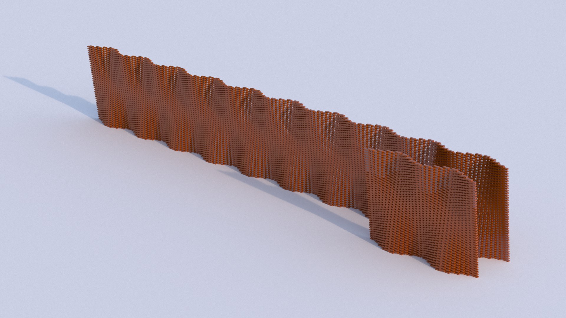 Wavy Sine Parametric Brick Wall V1 3D Model - TurboSquid 1967650