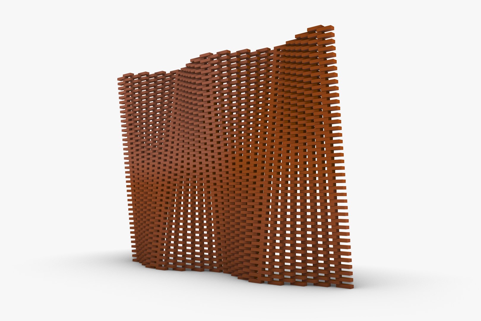 Wavy Sine Parametric Brick Wall V1 3D Model - TurboSquid 1967650
