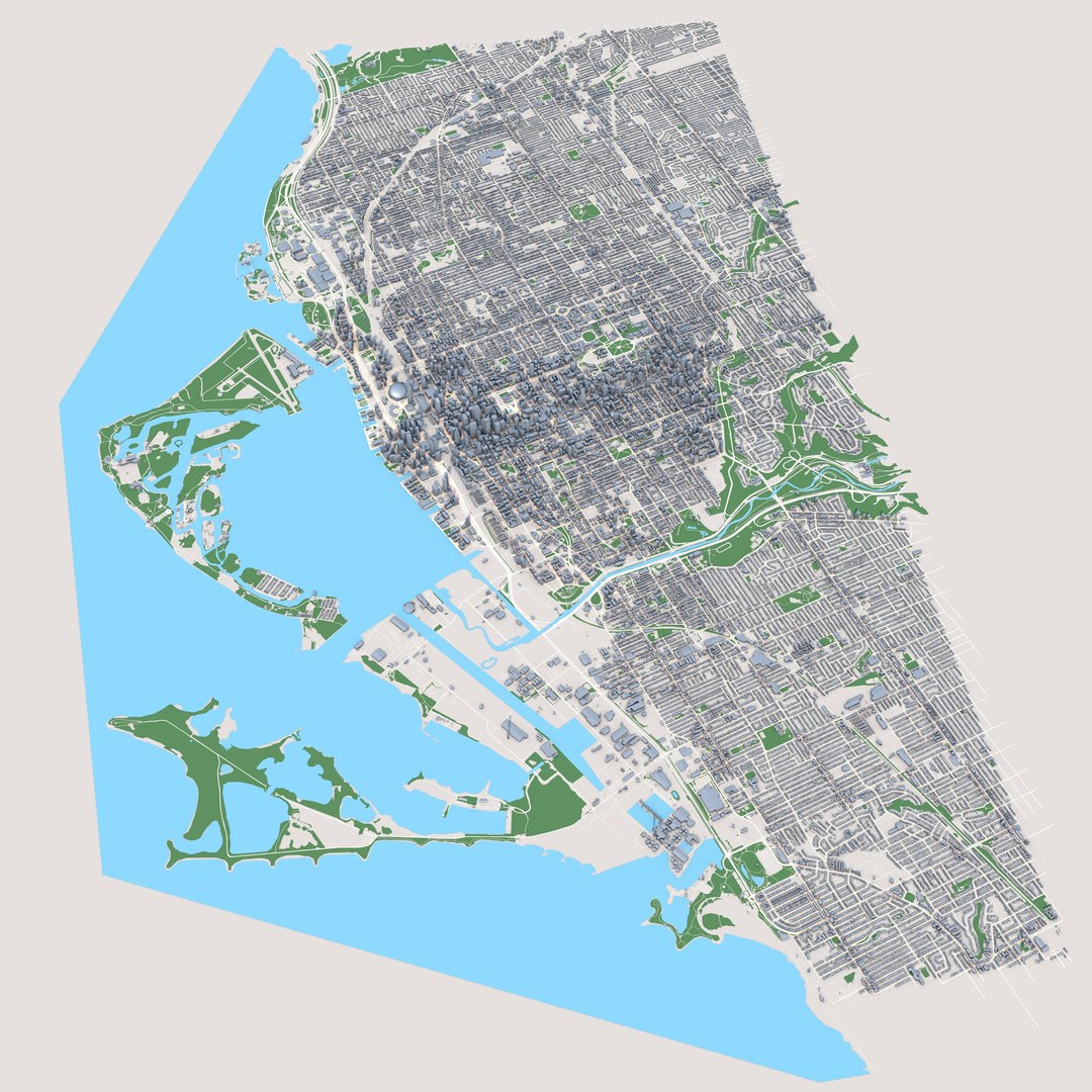 3D Toronto City Canada Model - TurboSquid 2297719