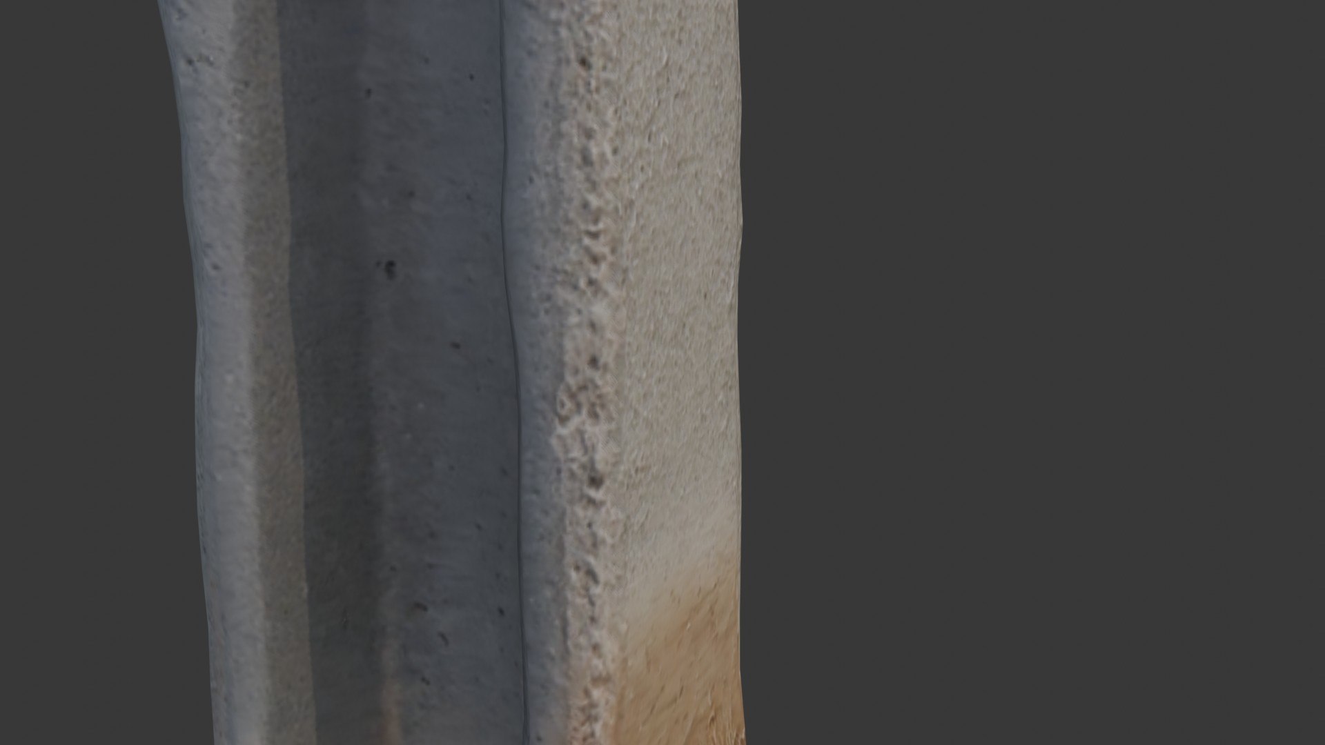 Concrete Pillar With Mossy Ground Scan 3D Model - TurboSquid 2406300