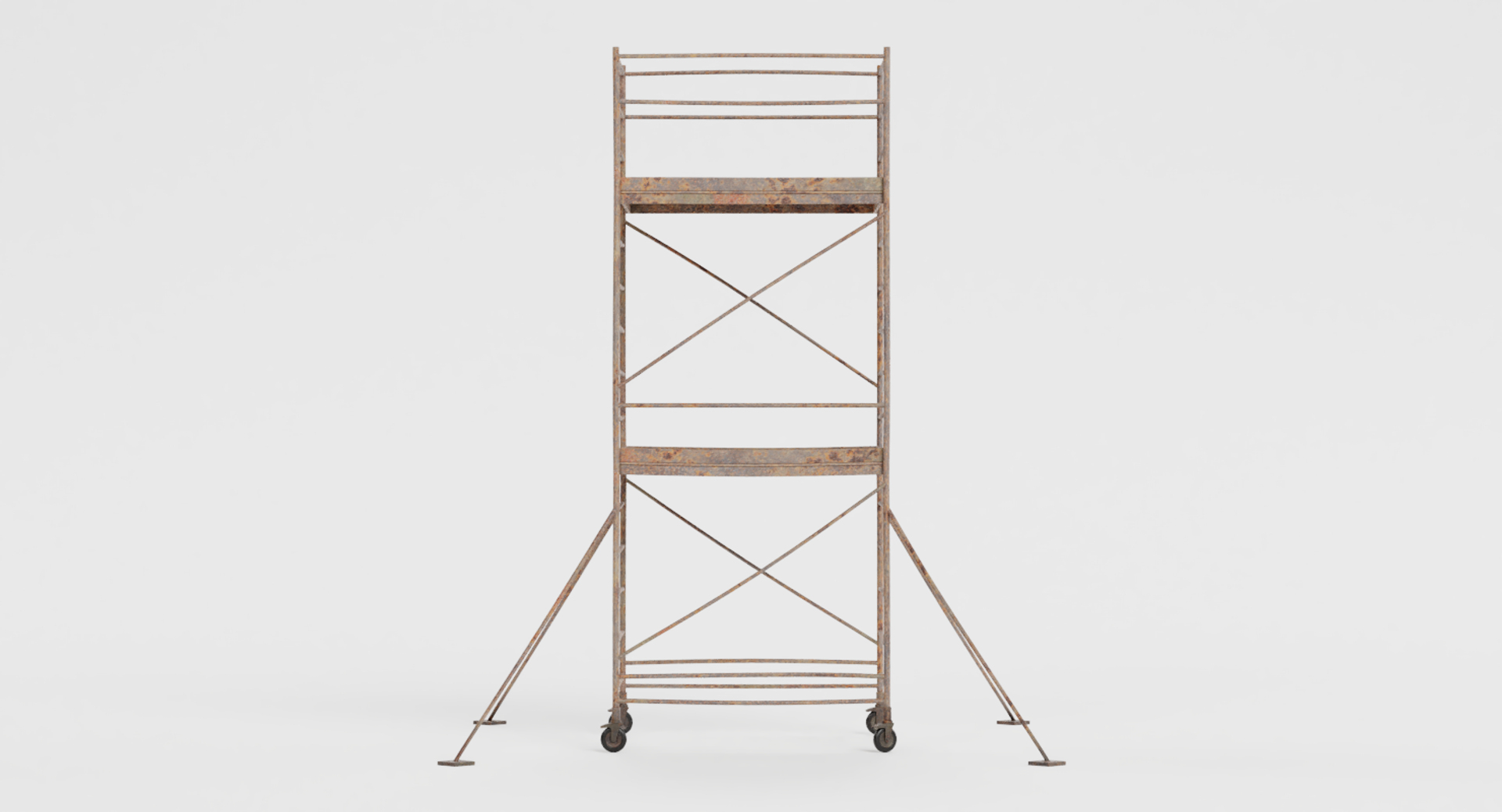 Old Scaffolding Model - TurboSquid 1402291