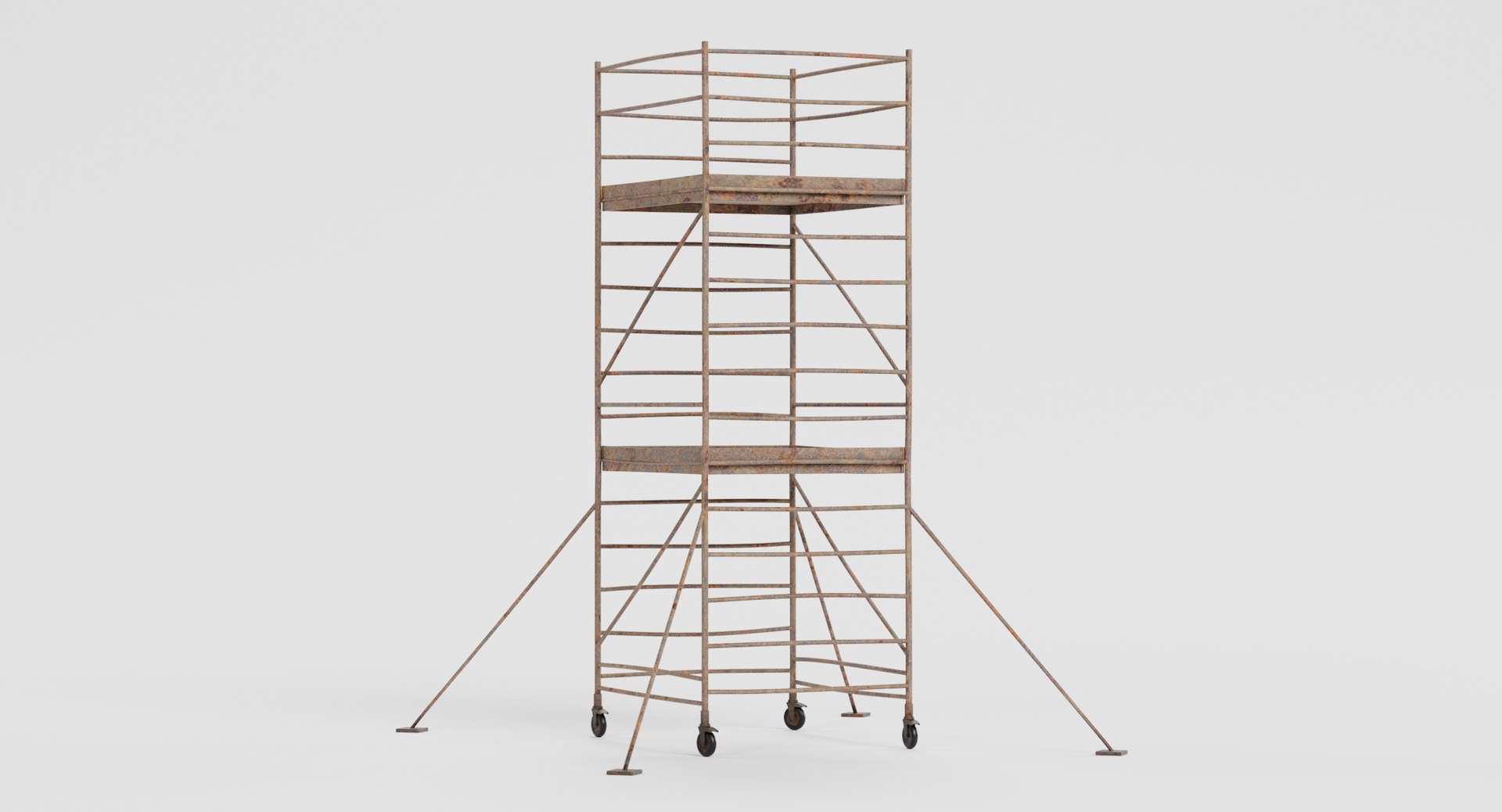 Old Scaffolding Model - TurboSquid 1402291