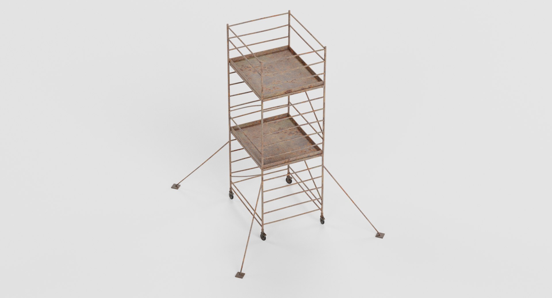 Old Scaffolding Model - TurboSquid 1402291