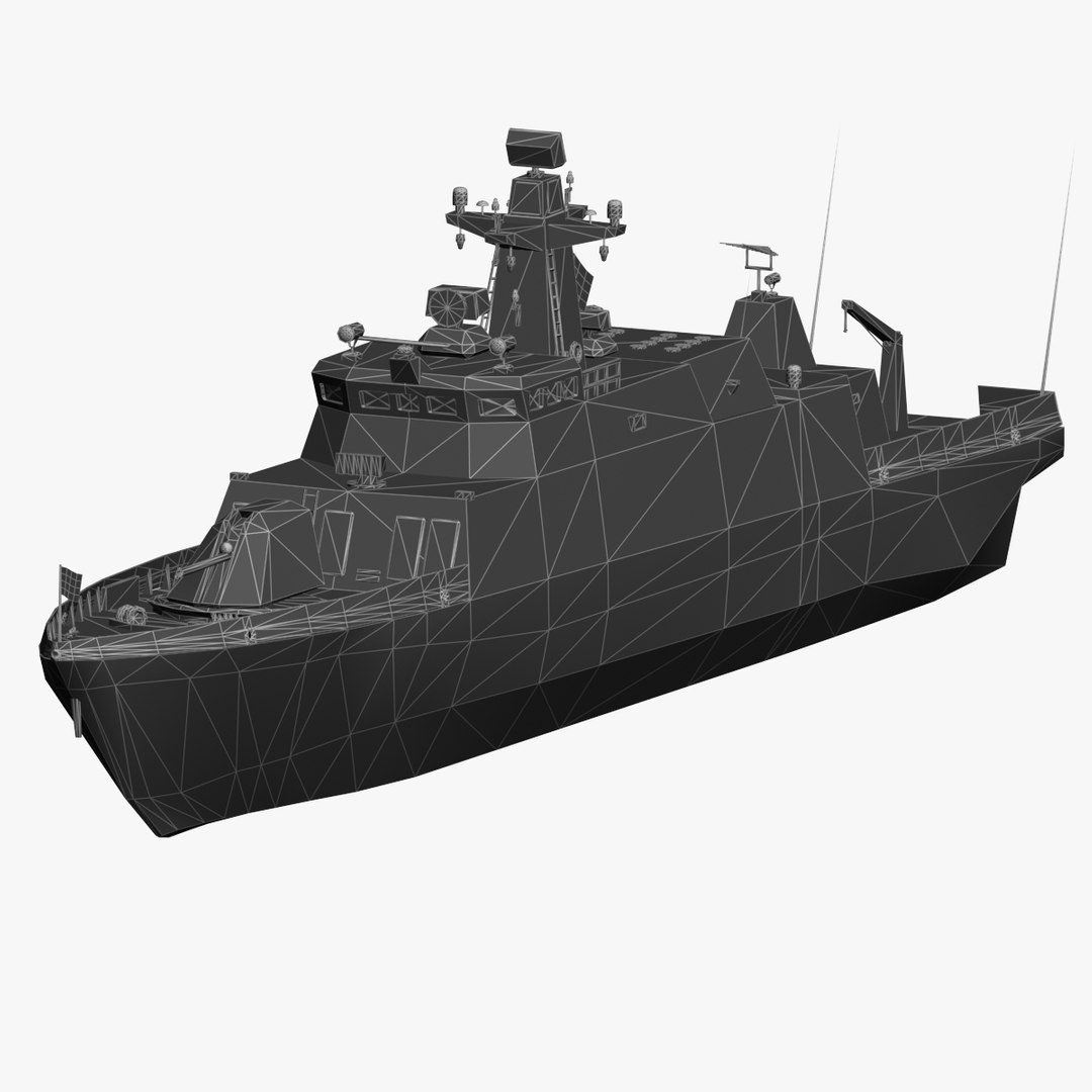 Missile Boat Hamina 3d Model