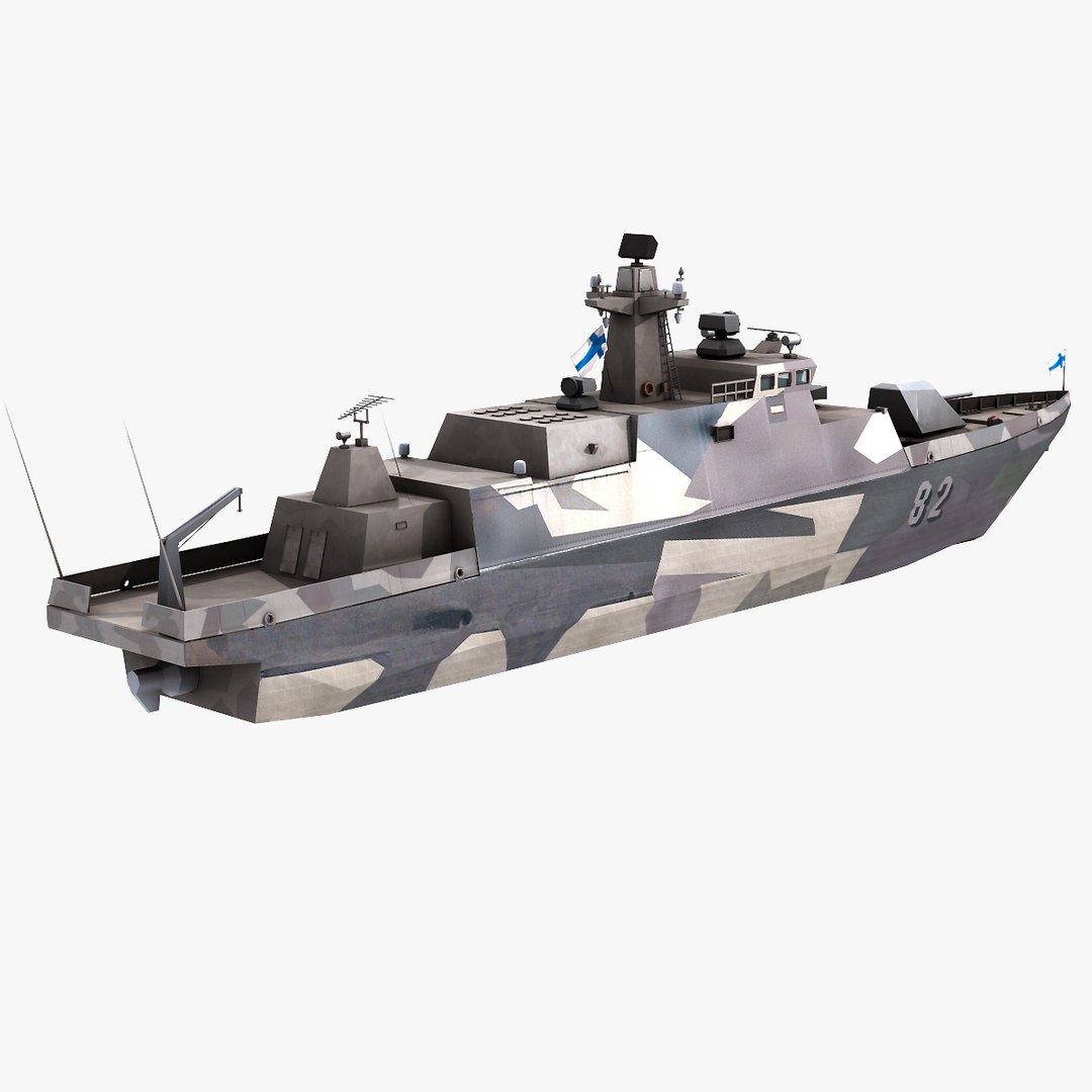 Missile Boat Hamina 3d Model
