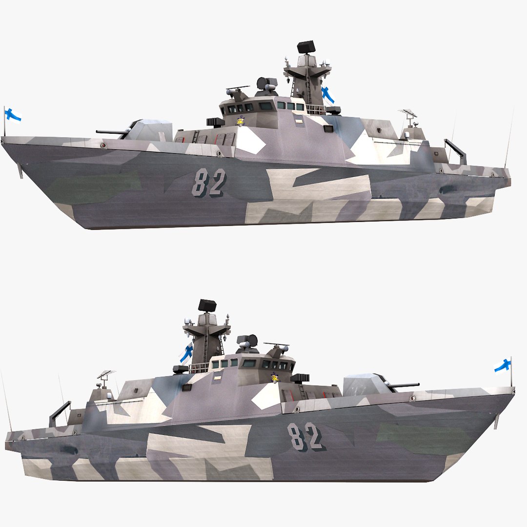 Missile Boat Hamina 3d Model