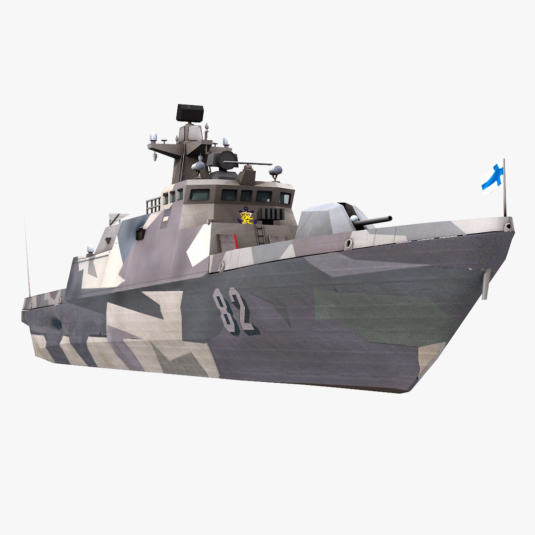 Missile Boat Hamina 3d Model