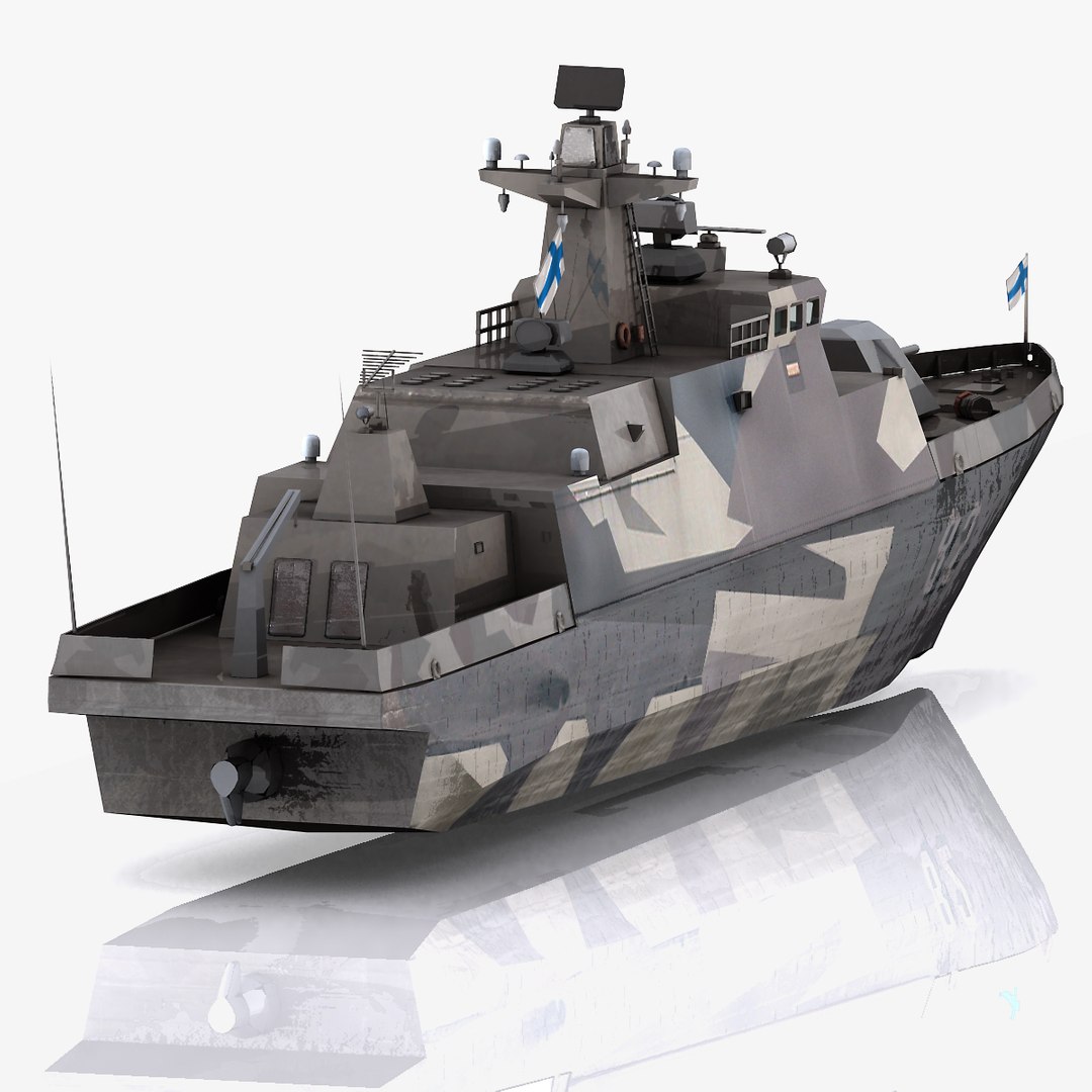 Missile Boat Hamina 3d Model