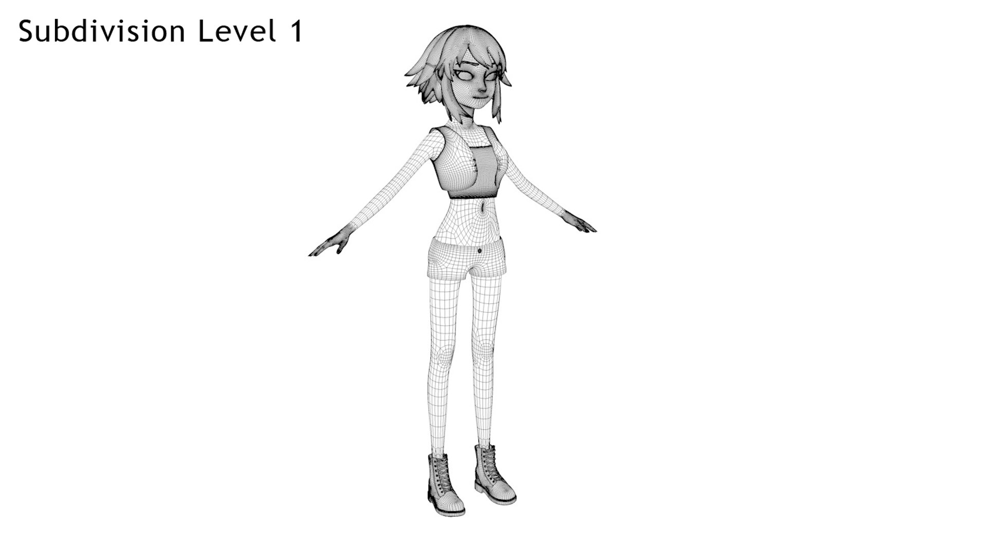Cinema4d Cartoon Female Rigged