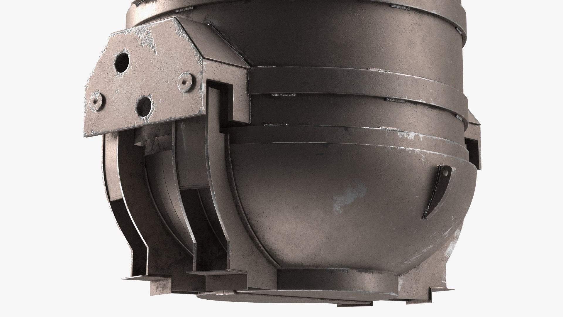 3D Industrial Charging Bucket With Scrap Metal Model - TurboSquid 2270634