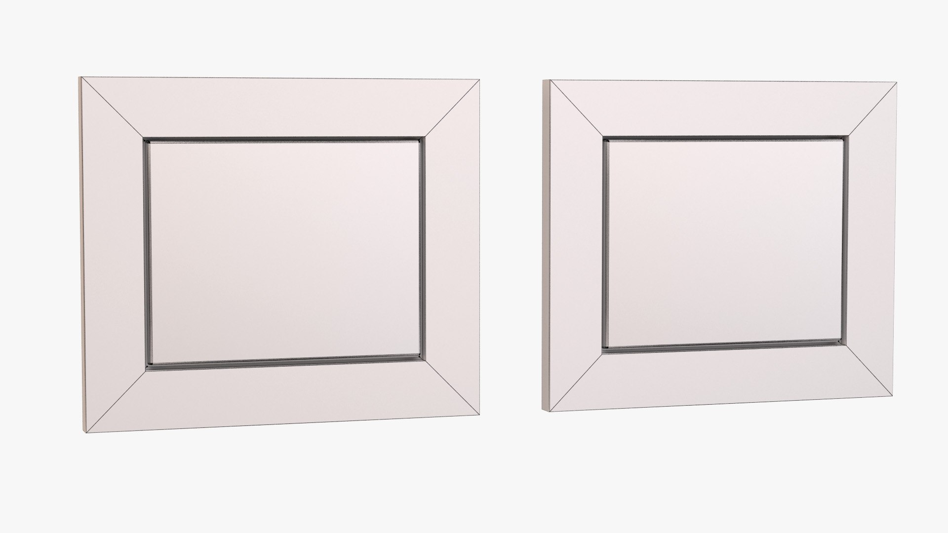 Modern Art Canvas Inset 3d Model