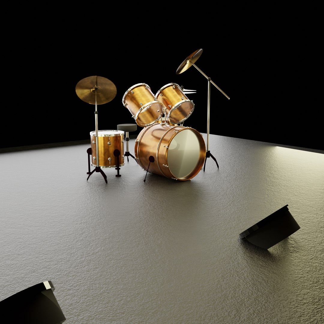 Drum Set 3D Model - TurboSquid 2023575
