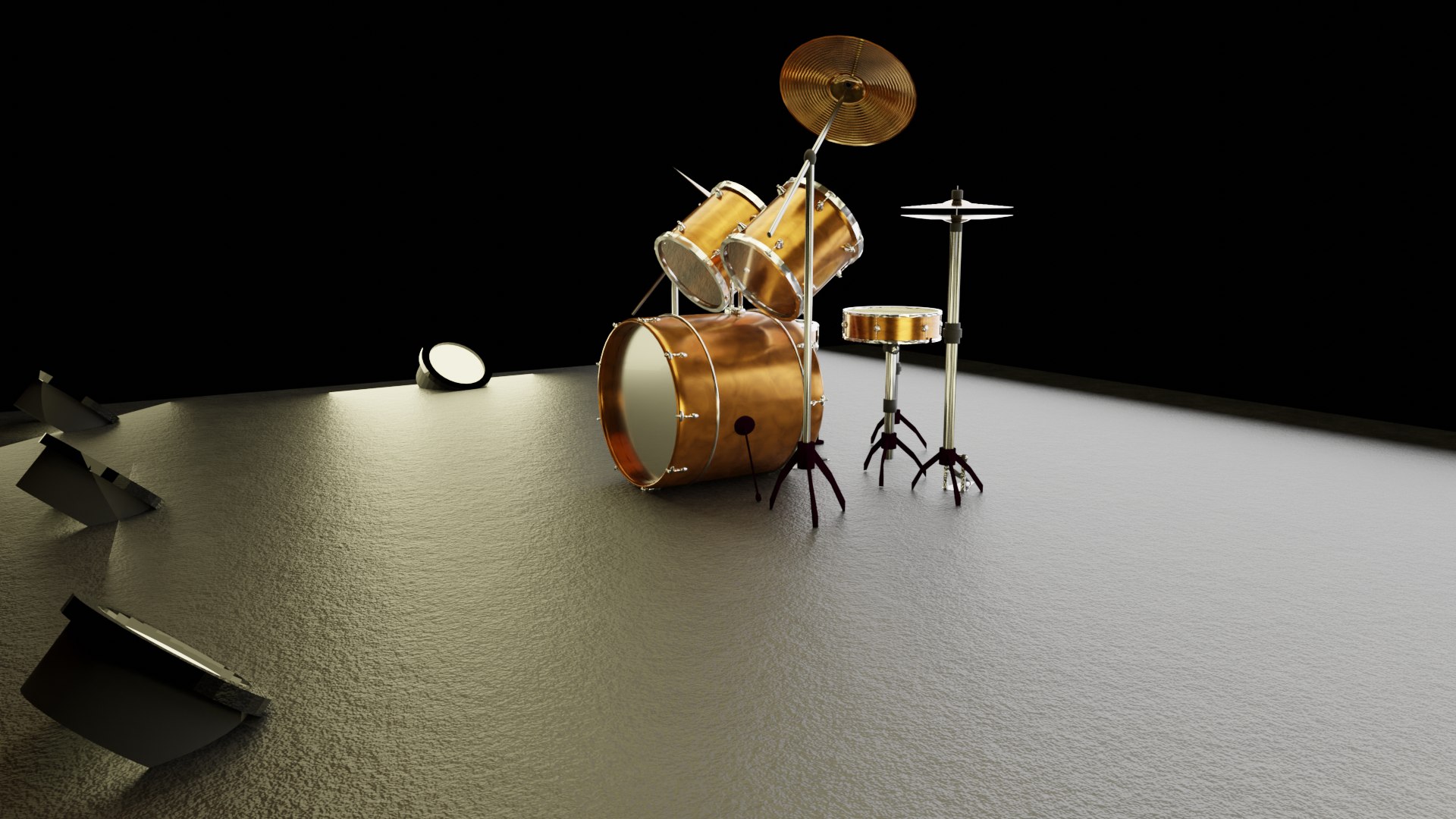 Drum Set 3D Model - TurboSquid 2023575