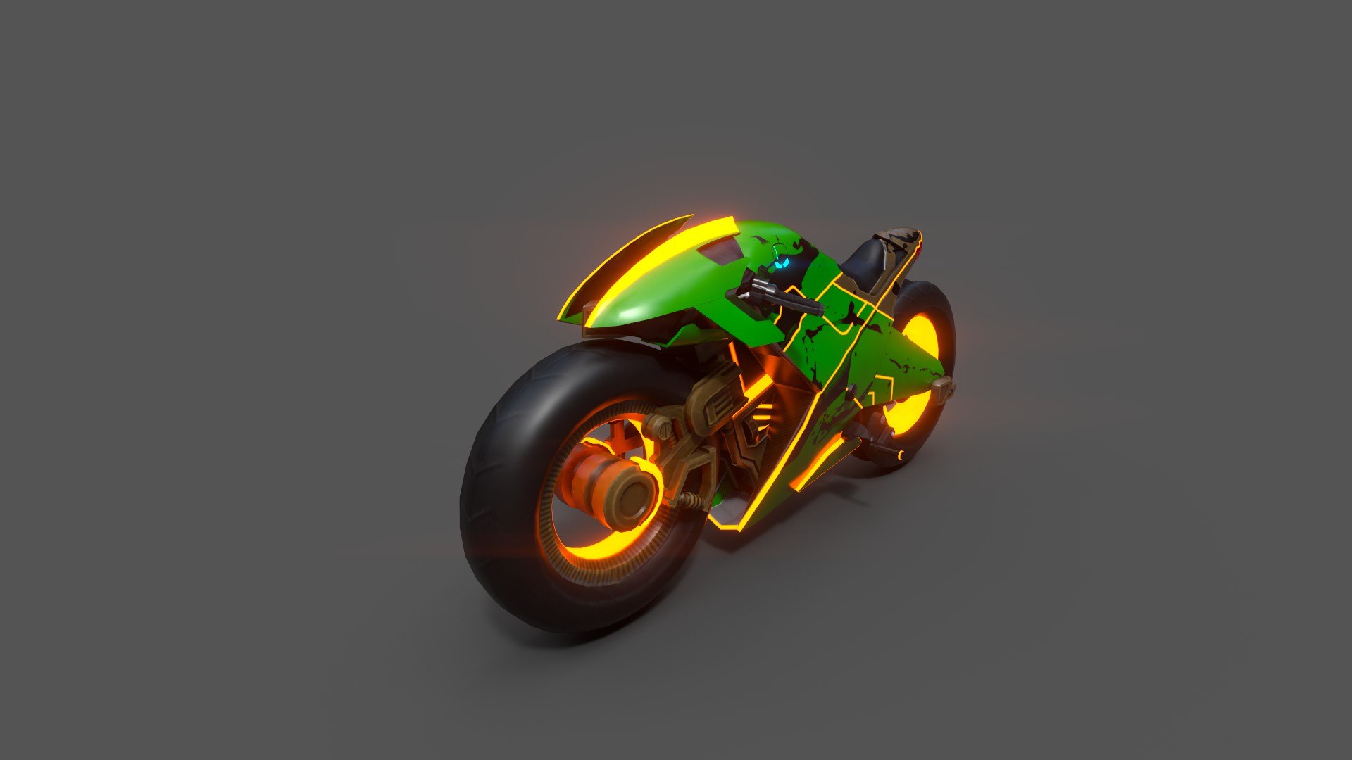 Sci-Fi Motorcycle Neon 3D Low Poly Model With 4k PBR Textures 3D model - TurboSquid 2182868