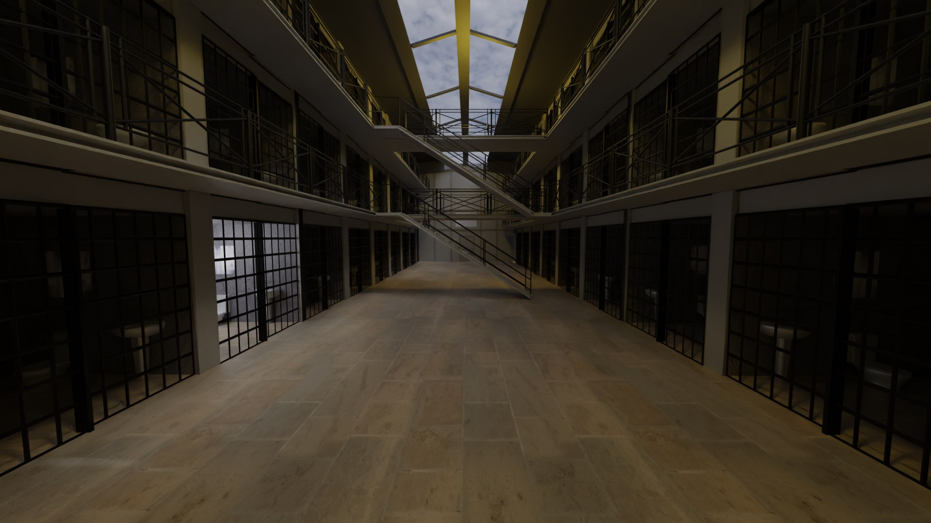 Prison 3D Model - TurboSquid 1924171