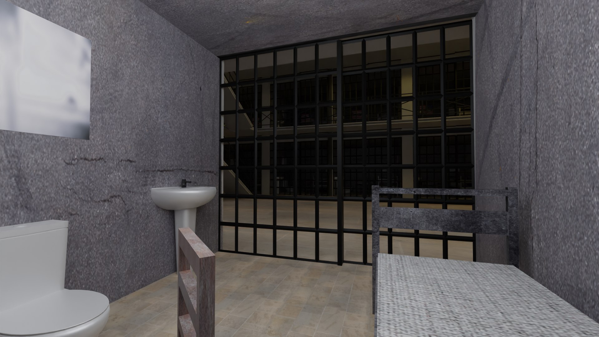 Prison 3D Model - TurboSquid 1924171