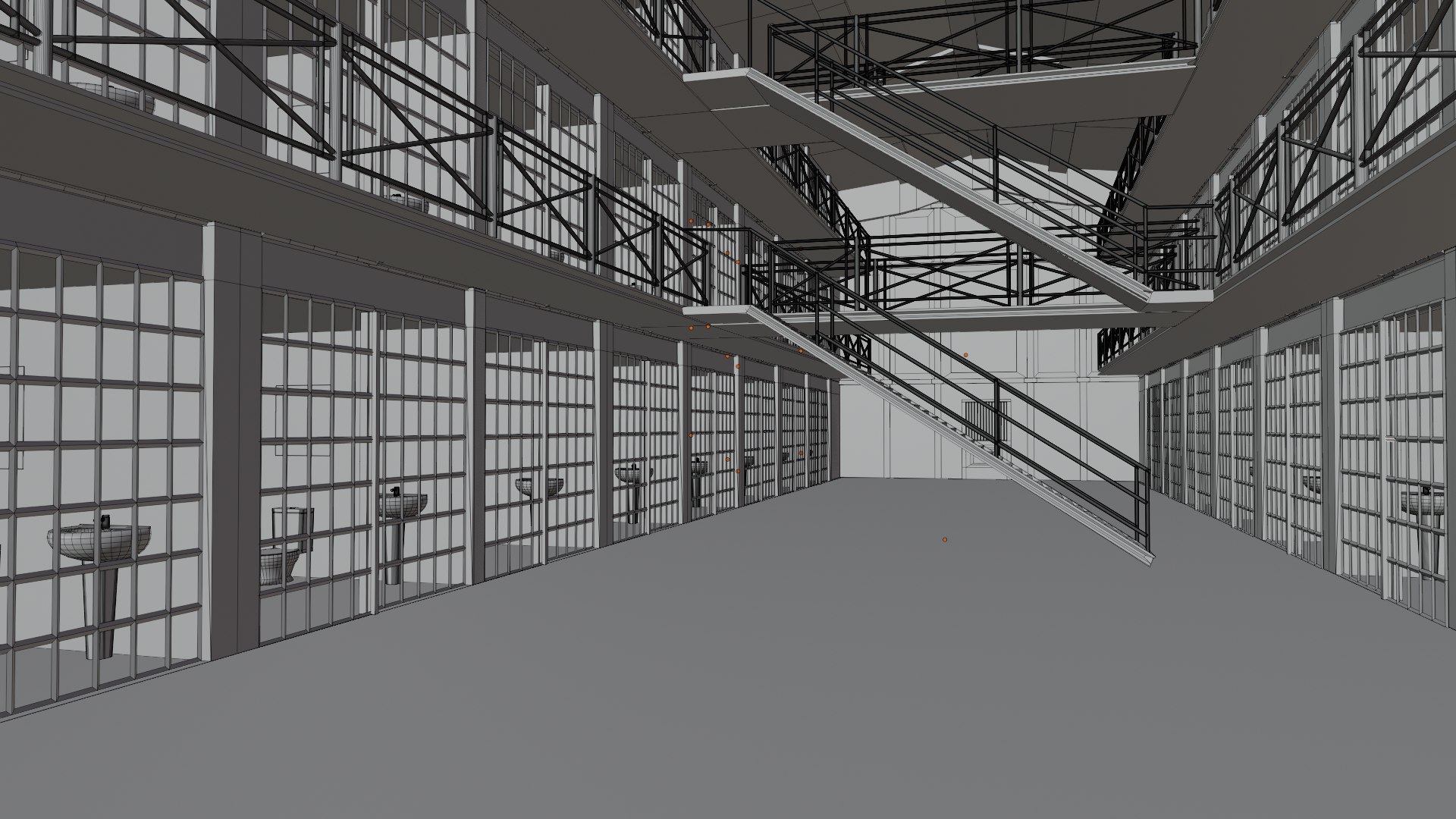 Prison 3D Model - TurboSquid 1924171