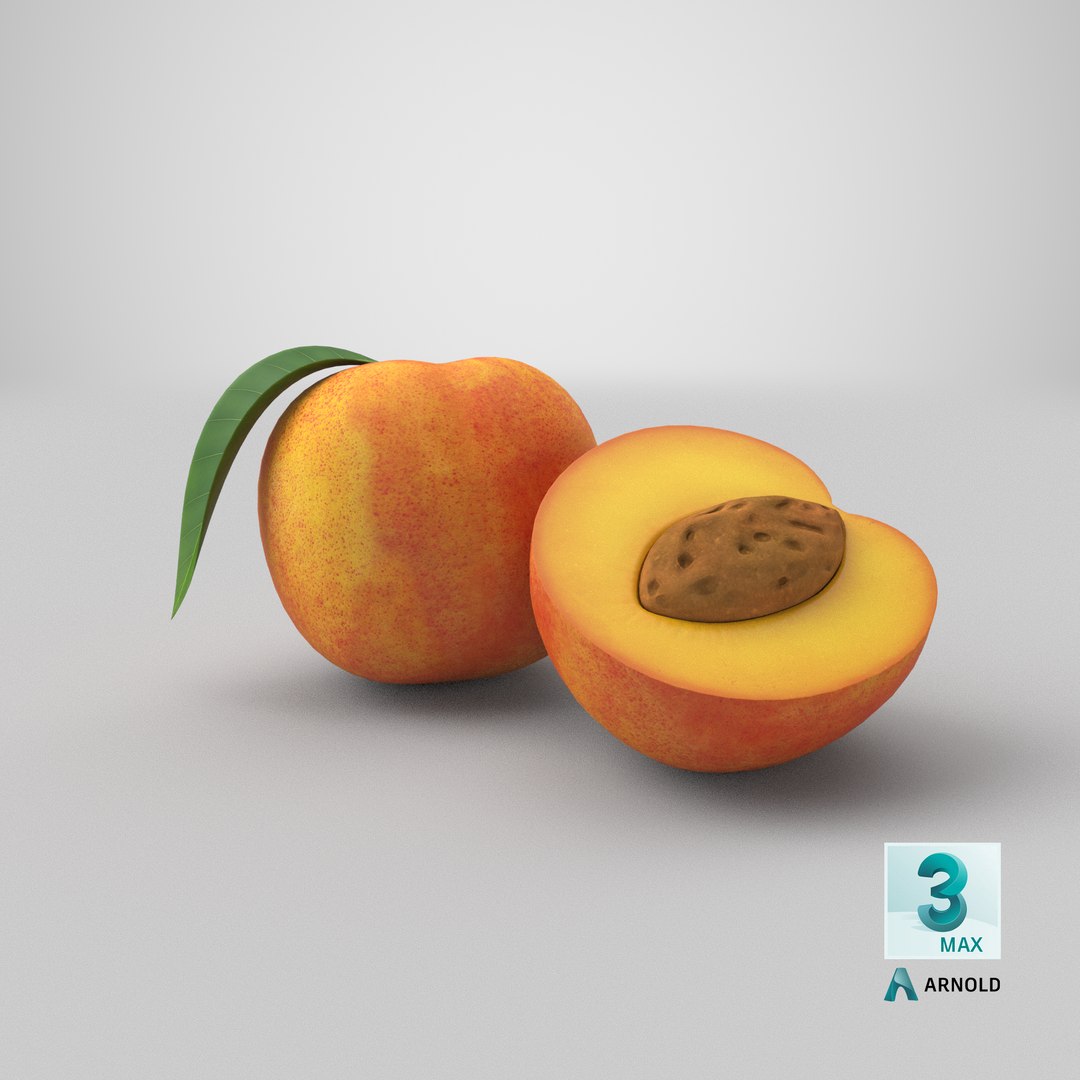 Cartoon Peach 3D Model - TurboSquid 2088868