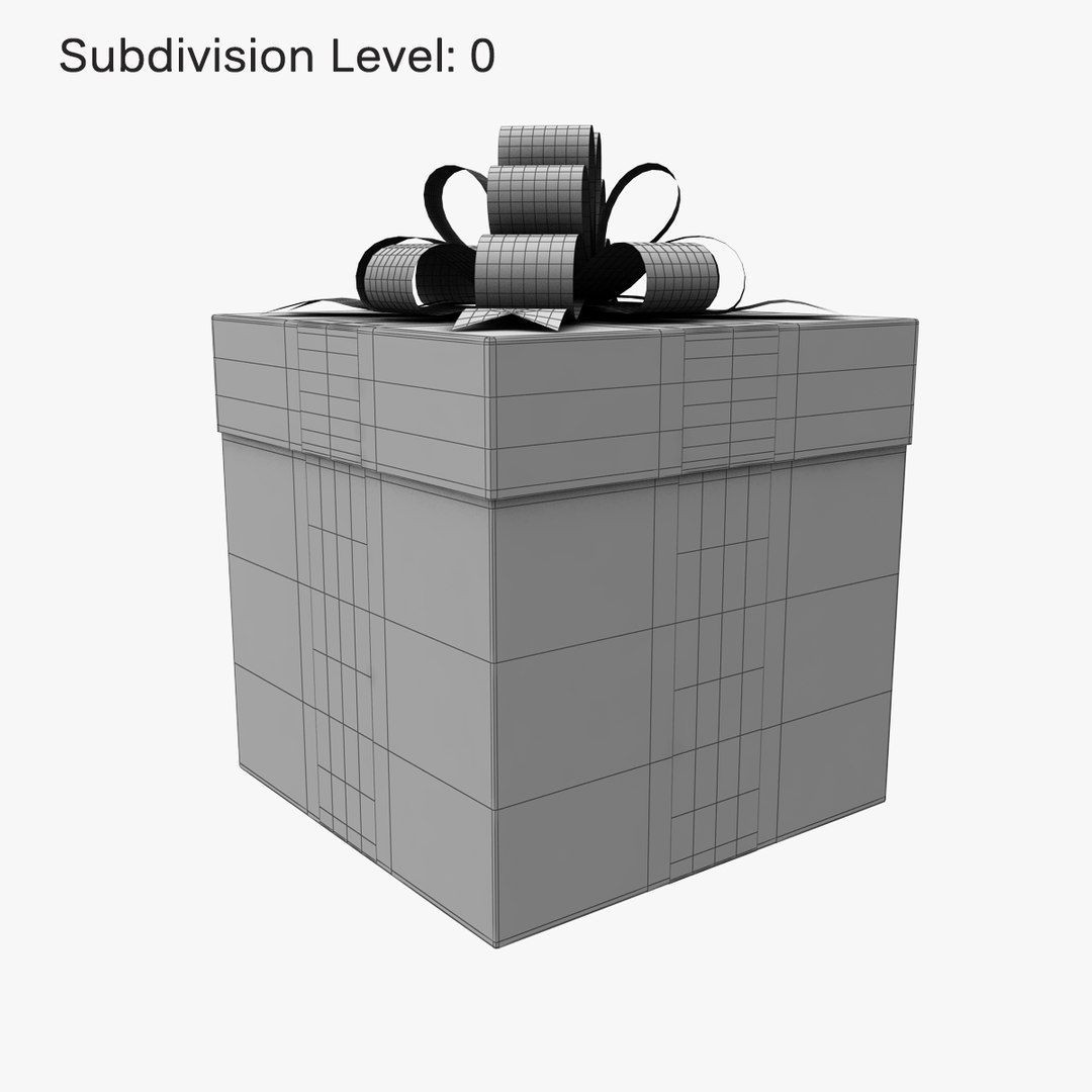 3d model gift box