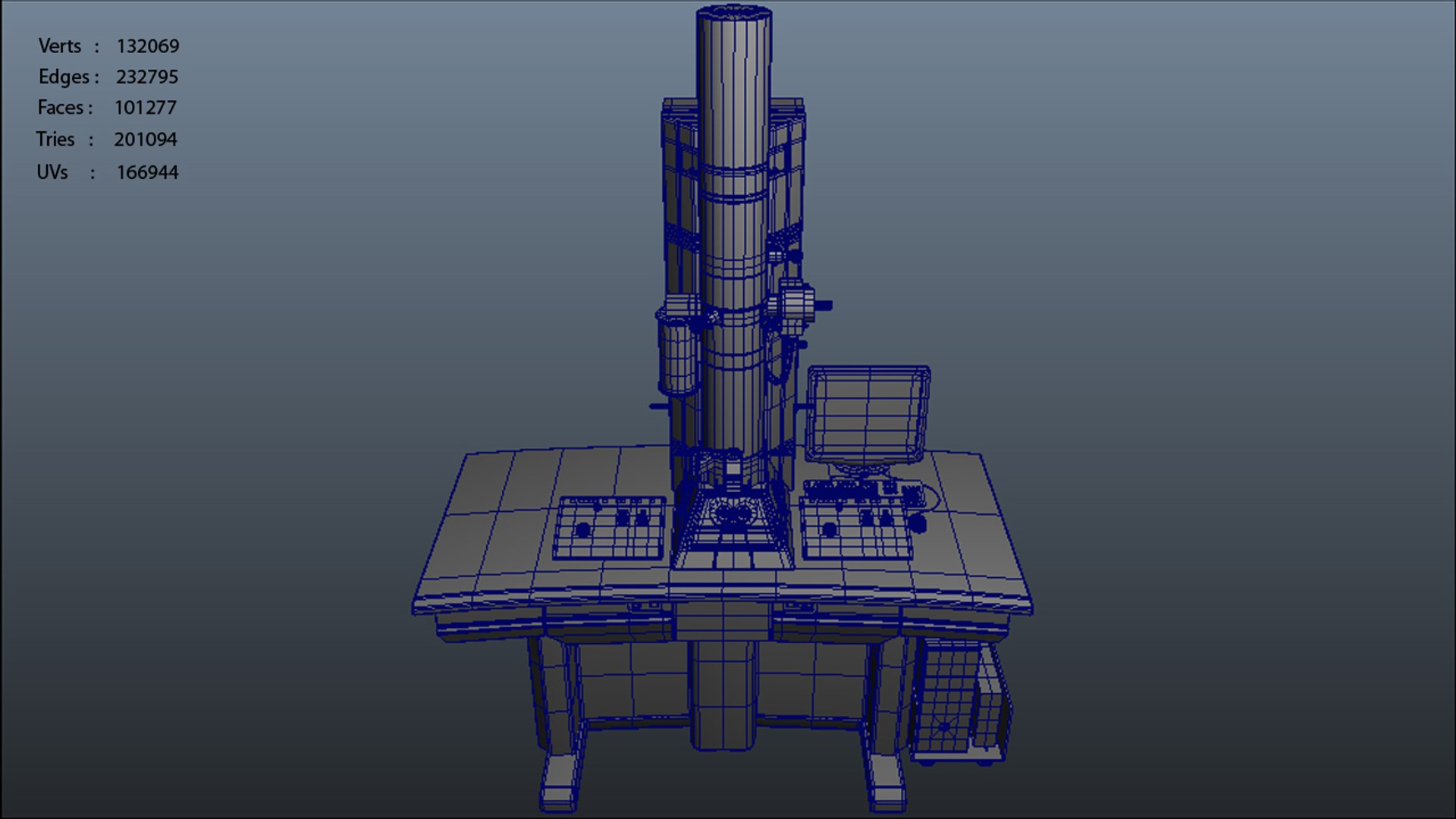 Electron Microscope 3d Obj