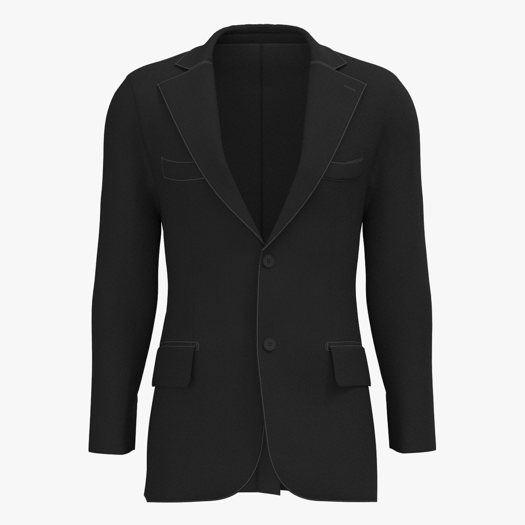 Free Male Blazer Jacket Free 3D Model - TurboSquid 2189043