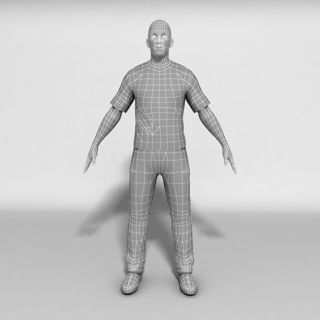 Casual Black Male Rigging Model - TurboSquid 1538796