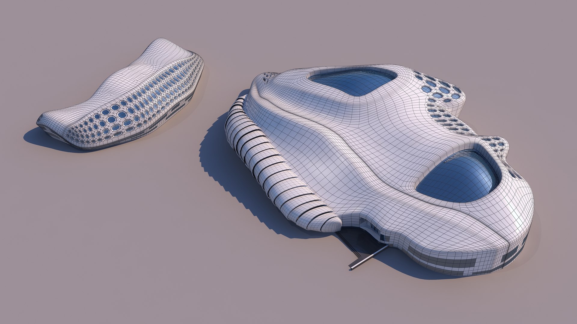 3D 0103 - Organic Building Model - TurboSquid 2236029