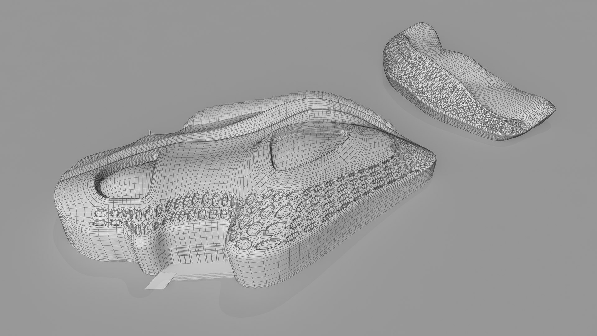 3D 0103 - Organic Building Model - TurboSquid 2236029