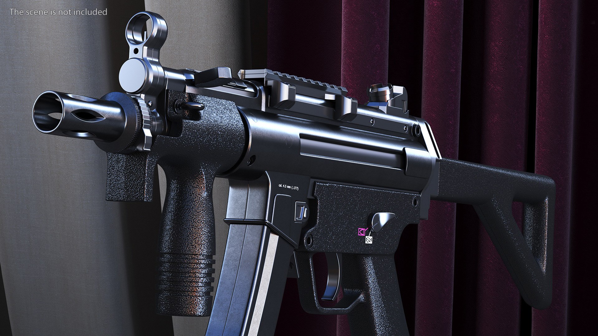 3D Model Compact Assault Rifle - TurboSquid 2170542