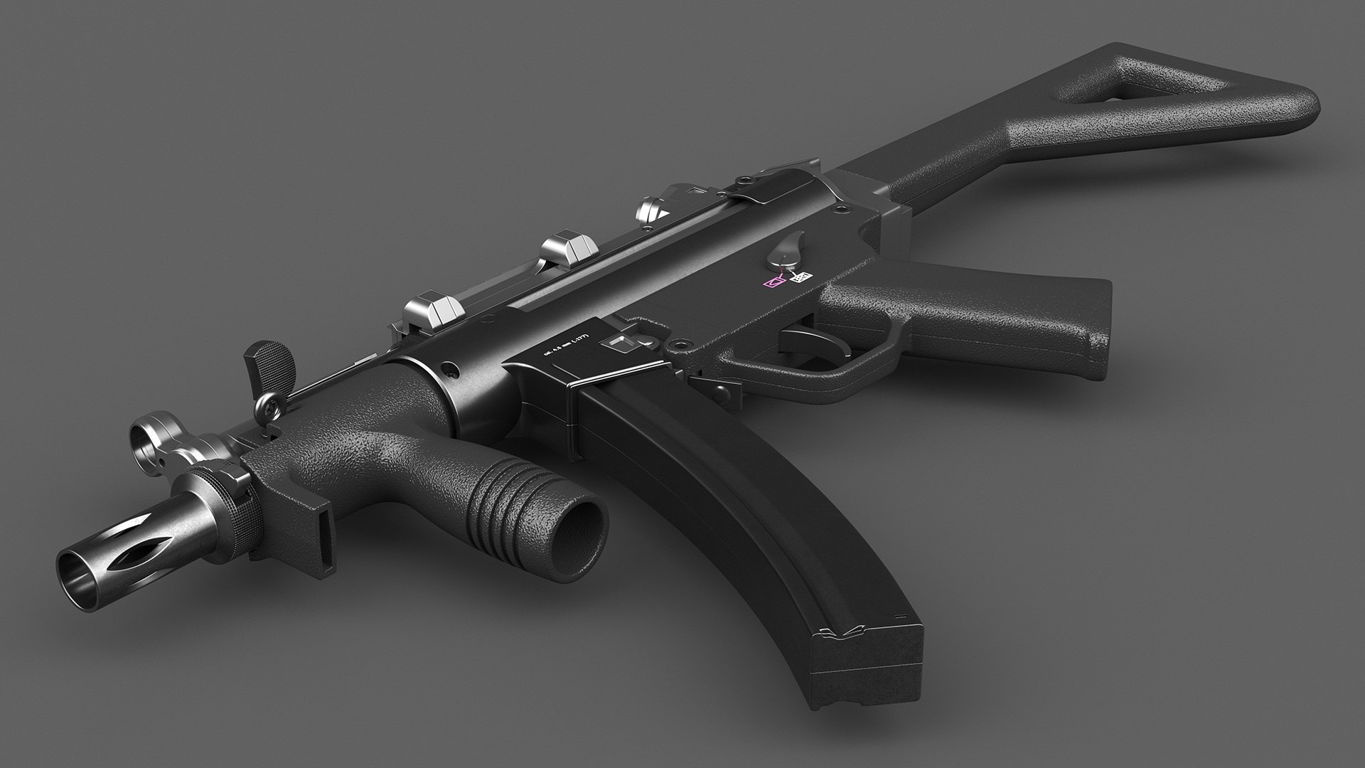 3D Model Compact Assault Rifle - TurboSquid 2170542