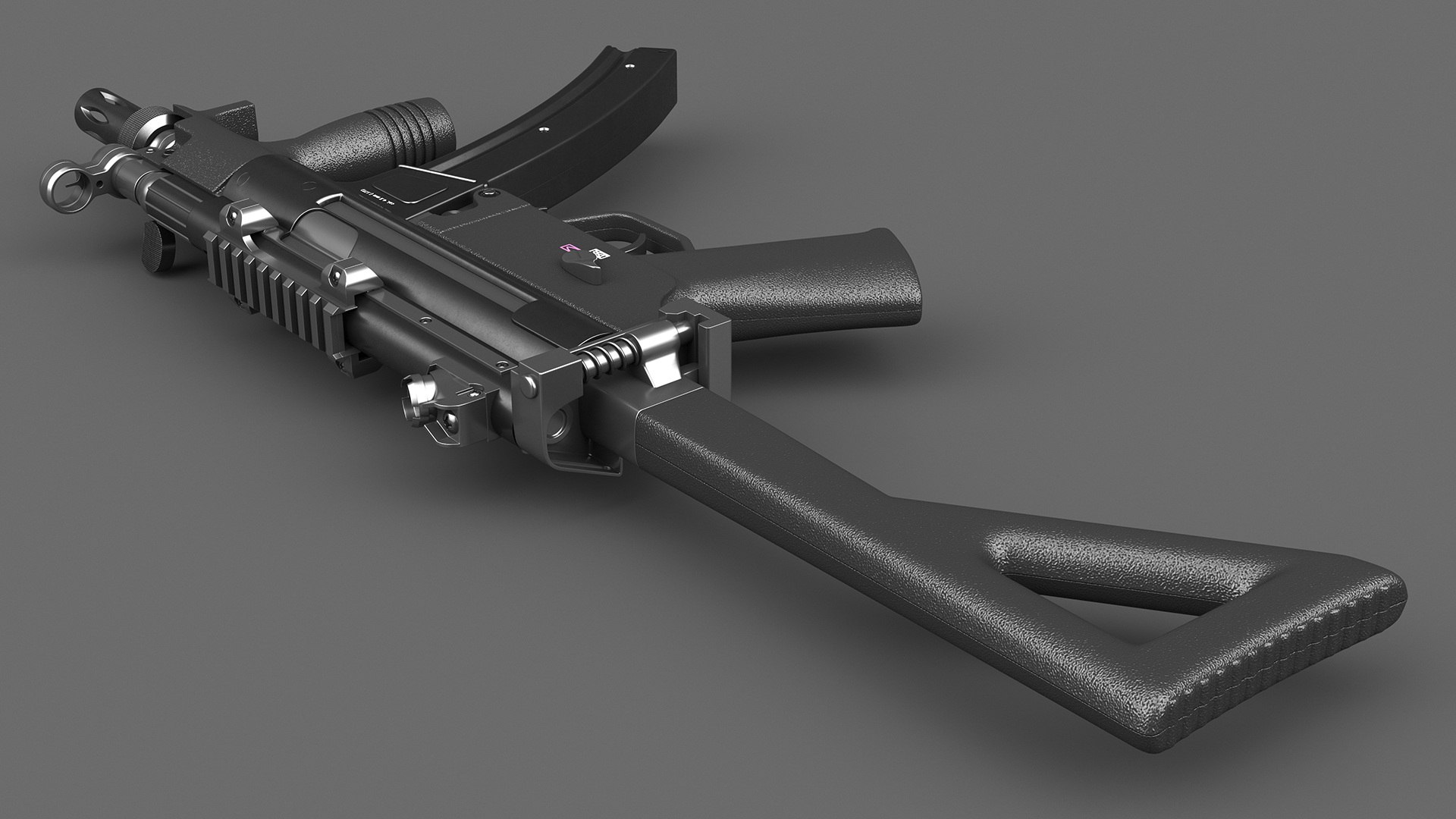 3D Model Compact Assault Rifle - TurboSquid 2170542