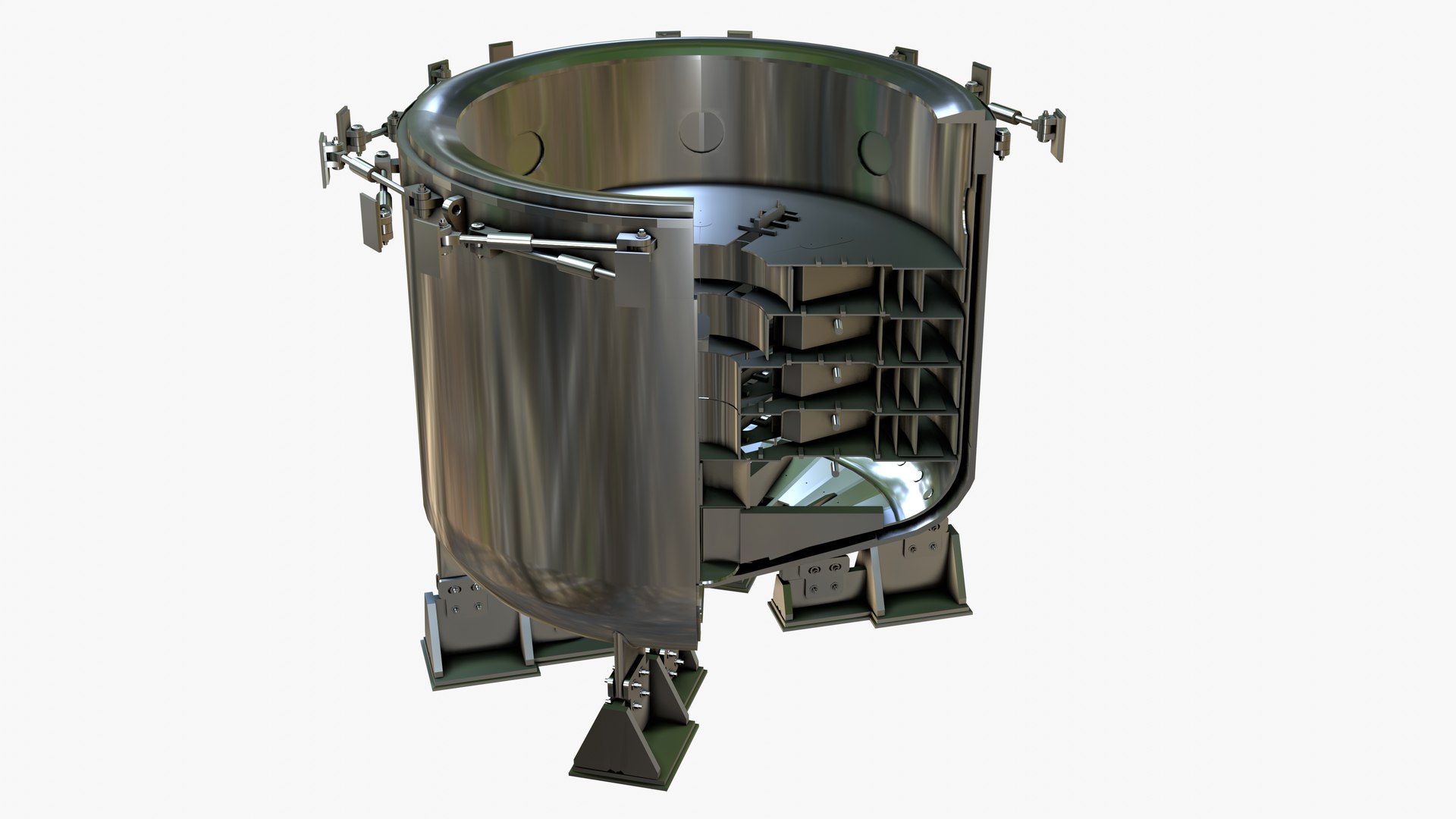 Reactor Shaft From A Nuclear Power Plant 2 Model - TurboSquid 2035490