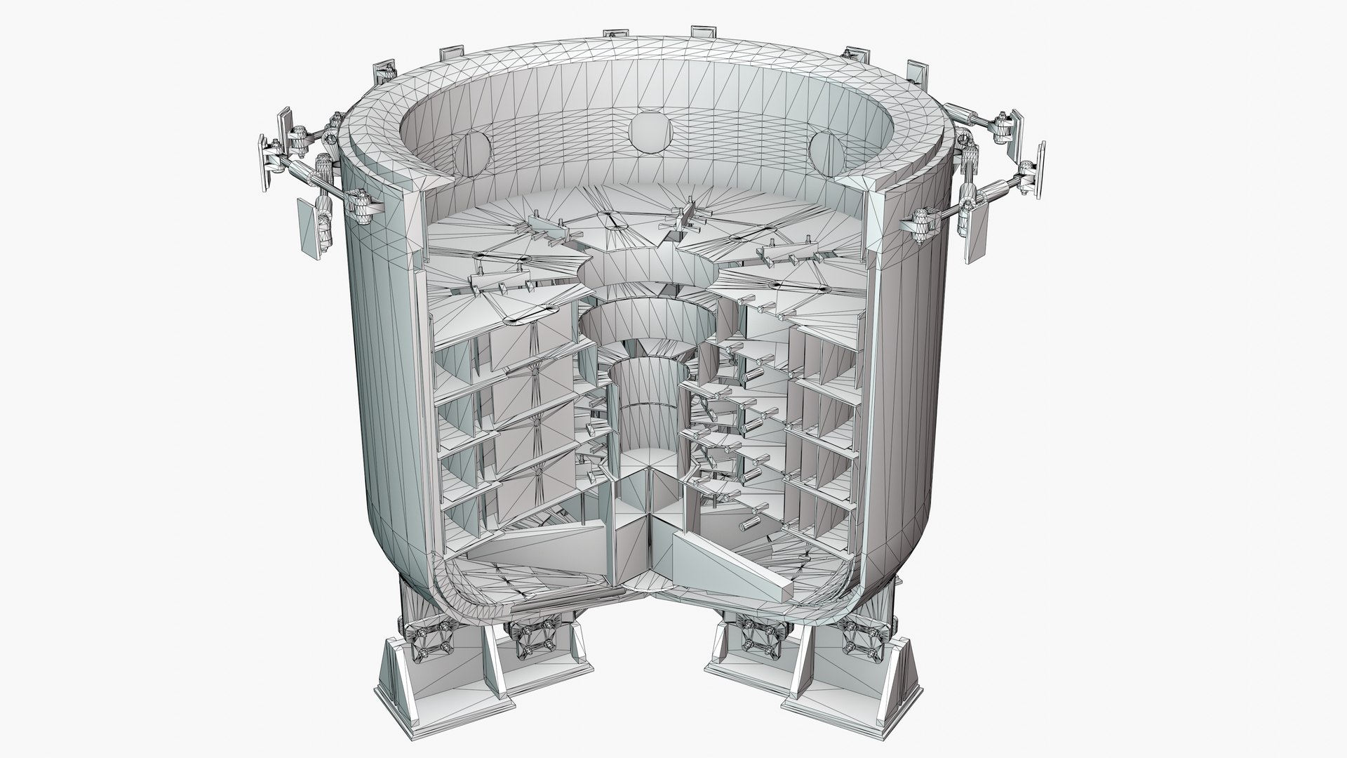 Reactor Shaft From A Nuclear Power Plant 2 Model - TurboSquid 2035490