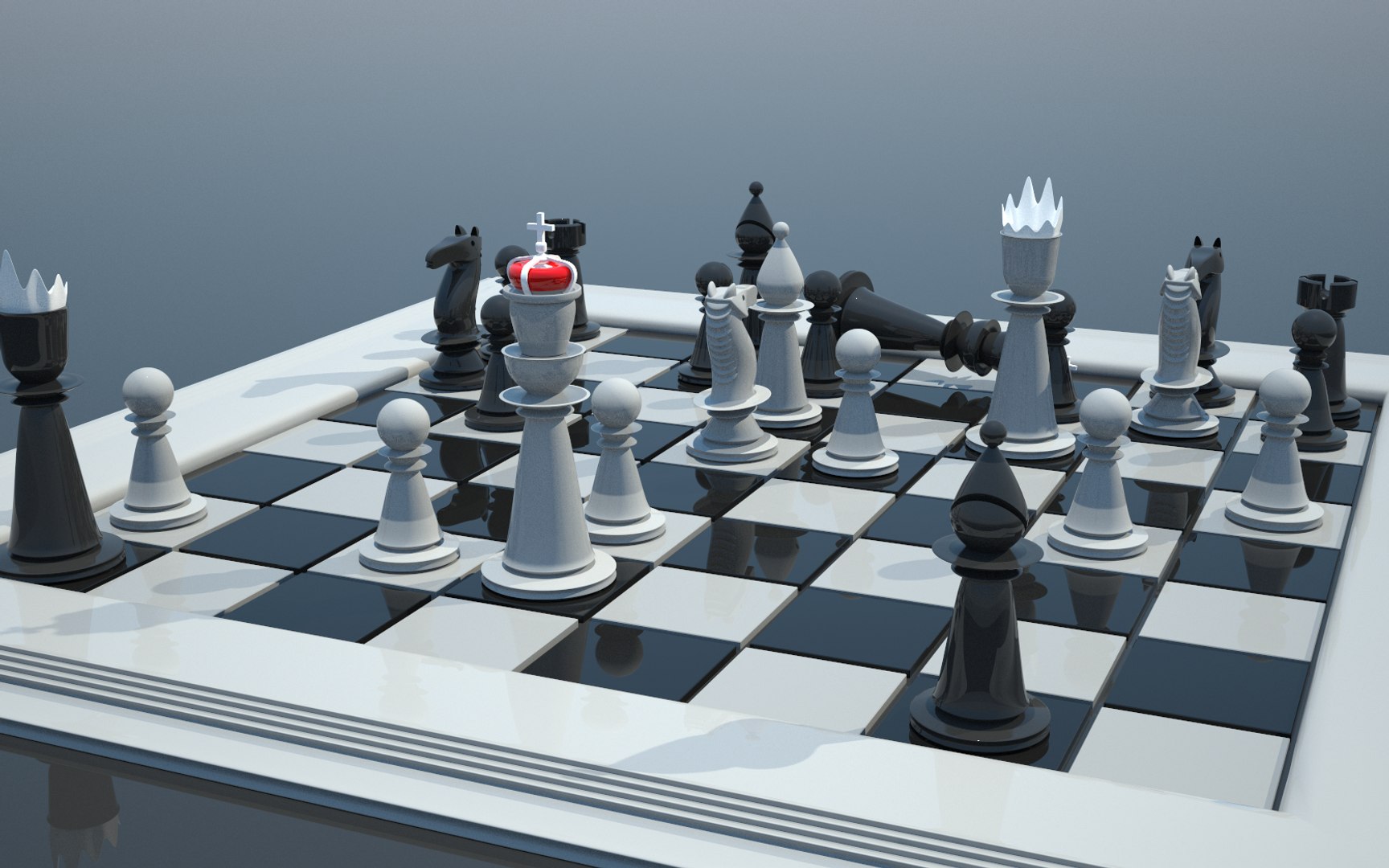 3d Model Of Chess Set